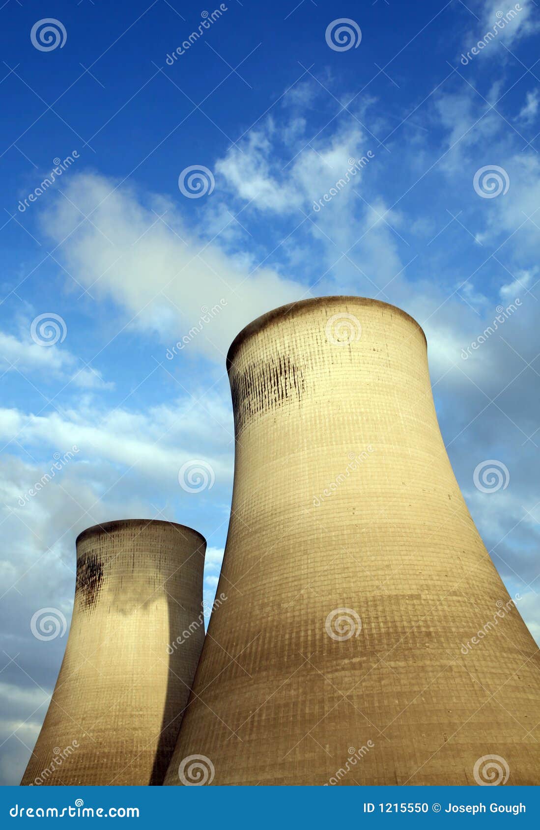 Cool Cooling Towers stock photo. Image of evaporate, industry - 1215550