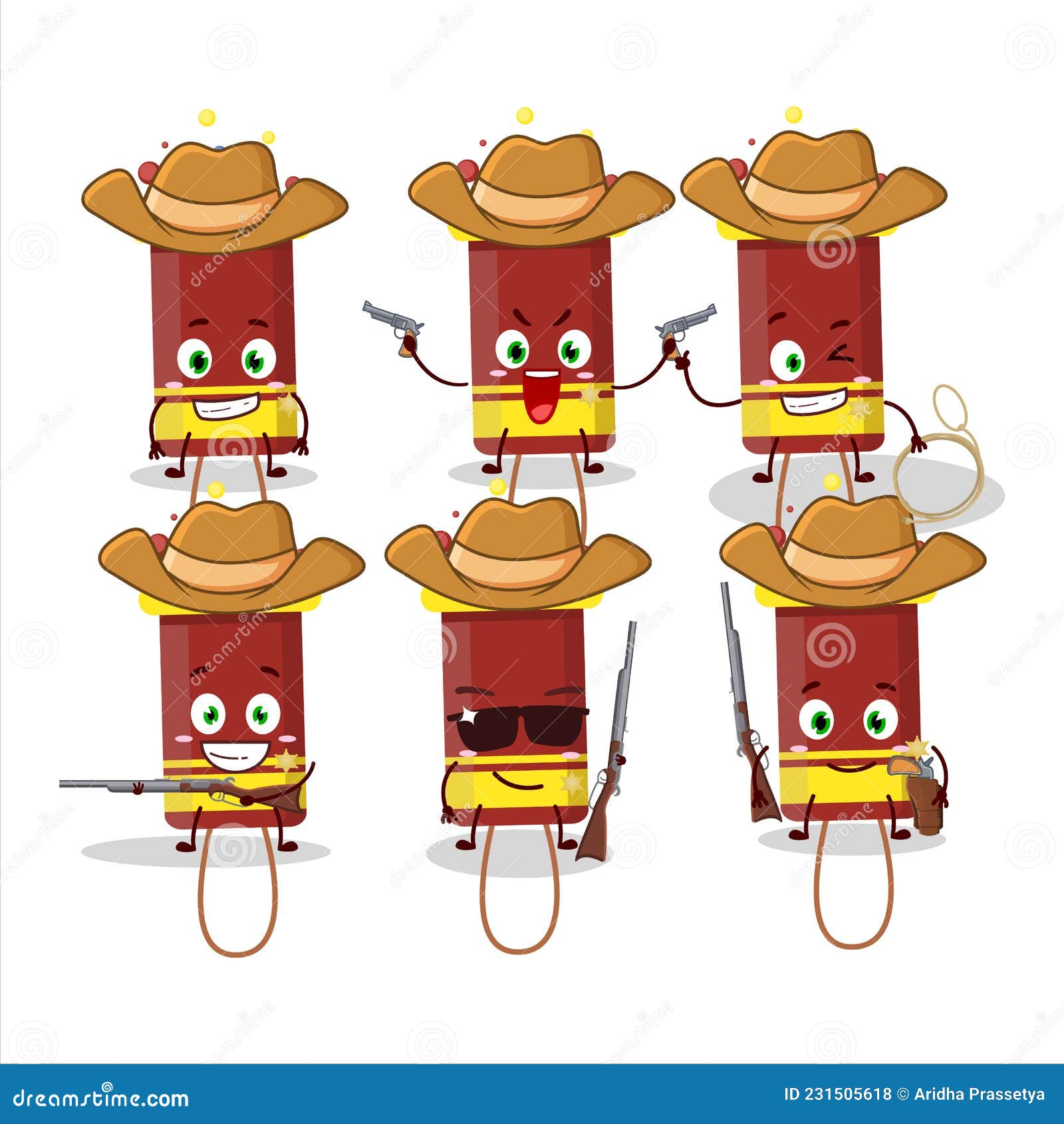 Bubble Blaster Firework Cartoon Character Bring Information Board ...