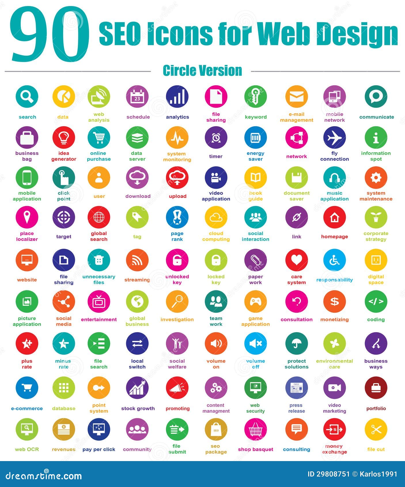 Internet Icons. Azzuro Series Cartoon Vector | CartoonDealer.com #28970515