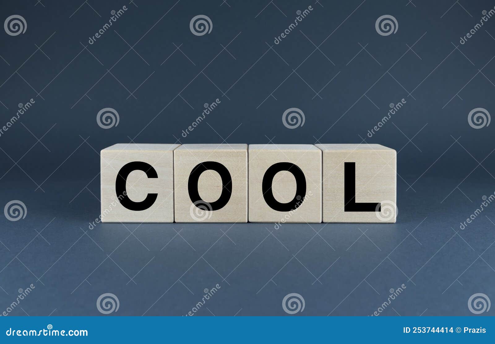 Cool. Cubes Form the Word Cool Stock Photo - Image of lettering ...