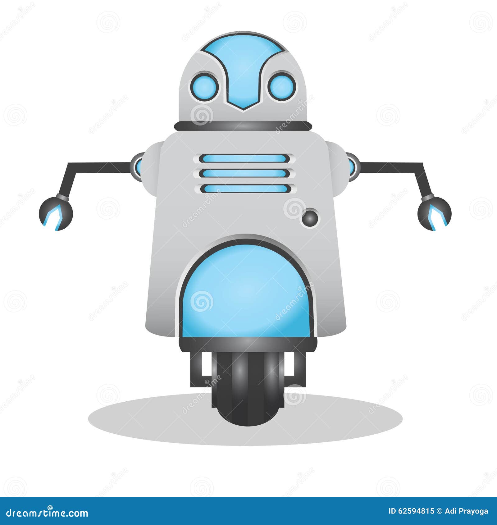 Cartoon Robot Face Icon , Web Icon Set - Vector Illustration ...