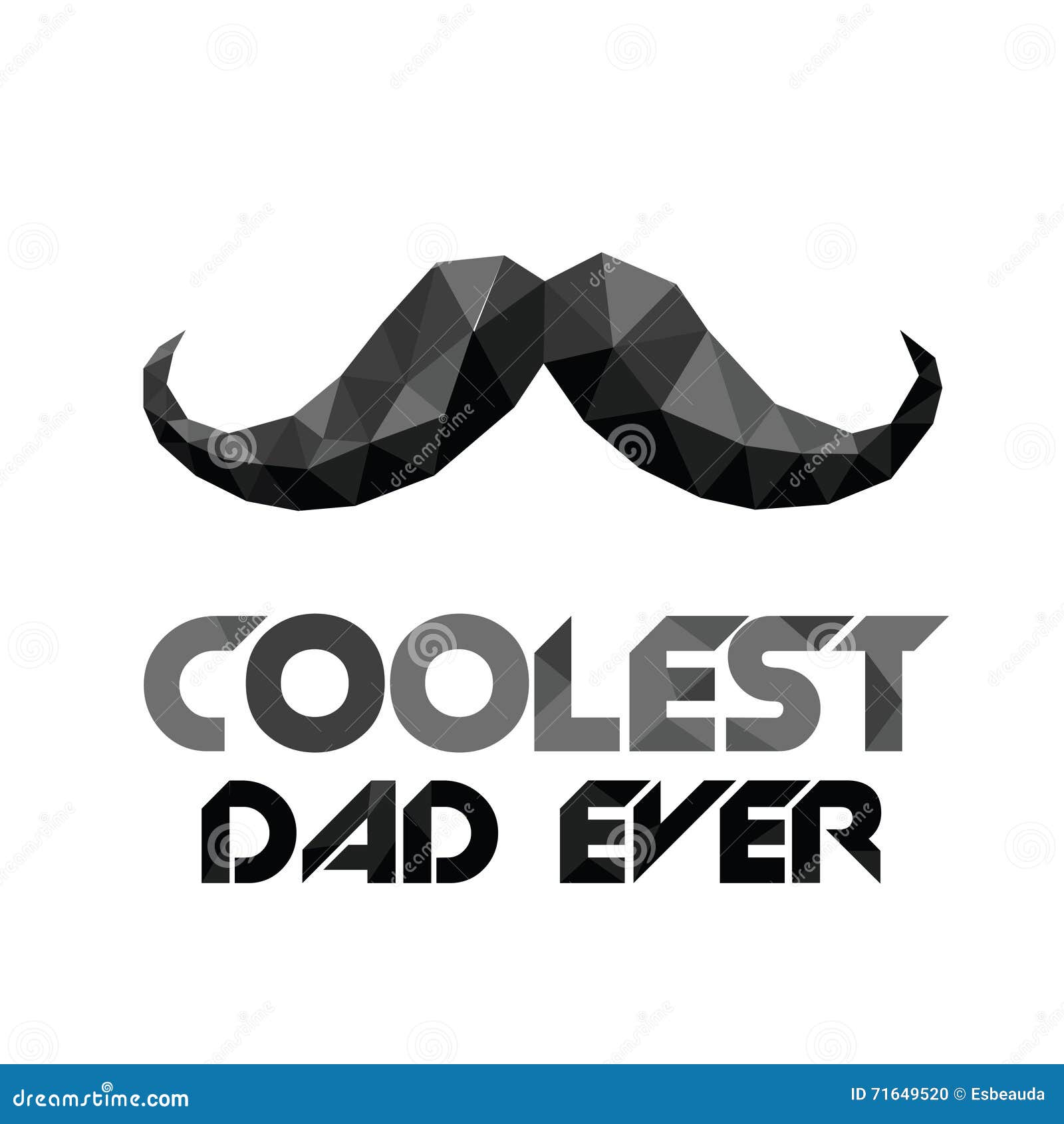 Cool Daddy stock vector. Illustration of holiday, triangle - 71649520