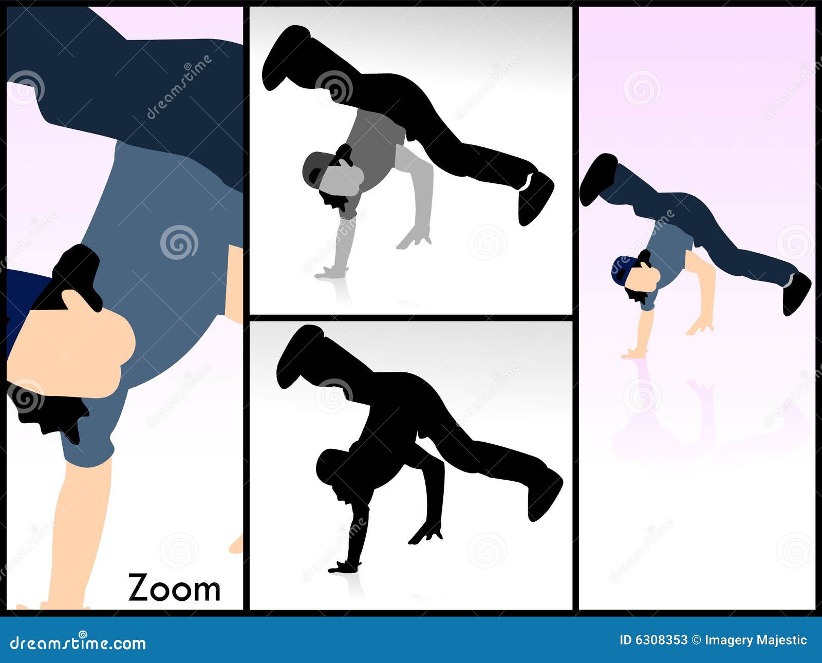 Cool dancer stock illustration. Illustration of modern - 6308353