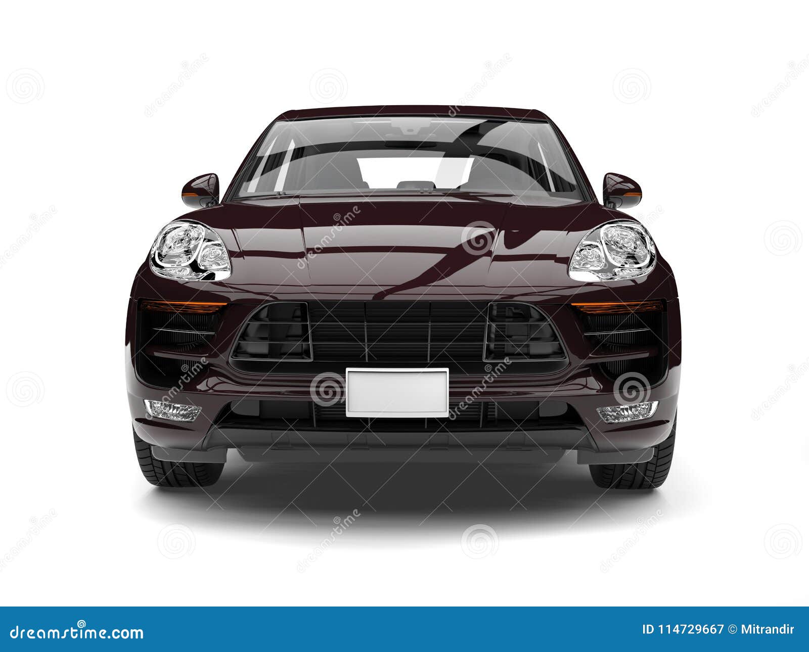 Cool Dark Brown Modern SUV - Front View Editorial Photography ...