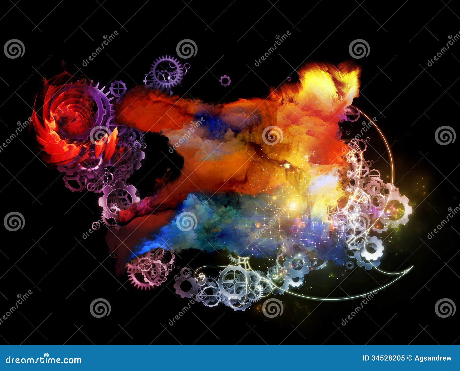 Cool Design Nebulae stock illustration. Illustration of design - 34528205