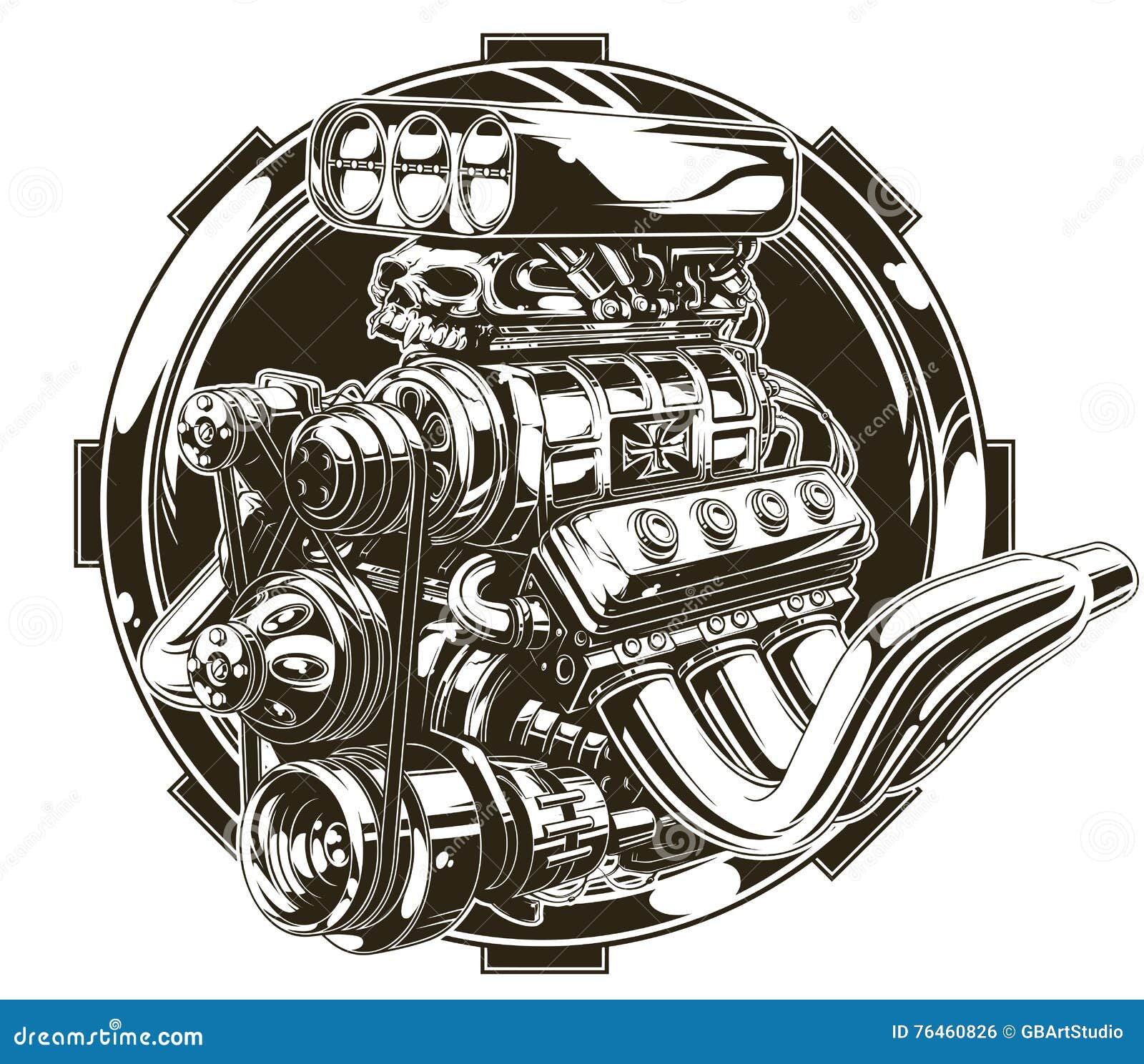 Engine Skull Stock Illustrations – 2,486 Engine Skull Stock ...