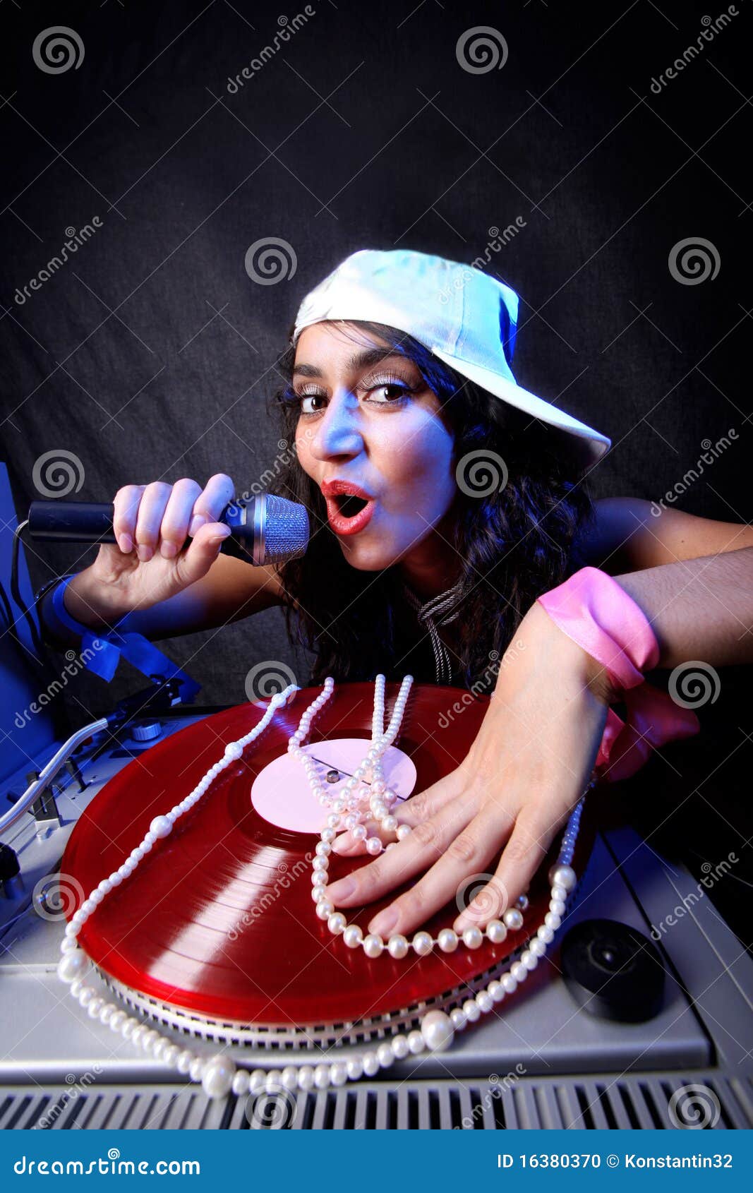 Cool DJ stock photo. Image of european, glamour, beautiful - 16380370