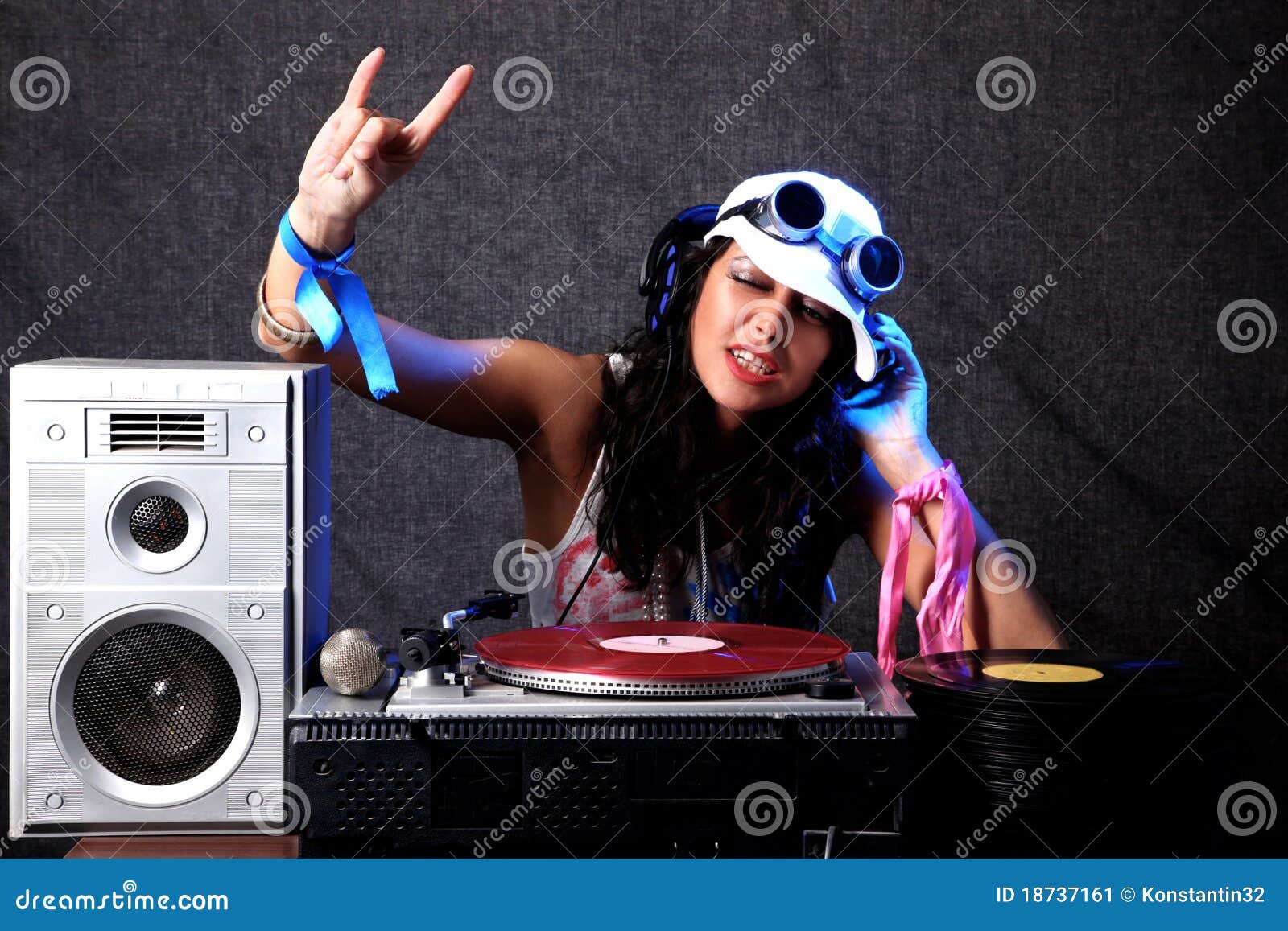 Cool DJ stock image. Image of glasses, funky, bass, disk - 18737161