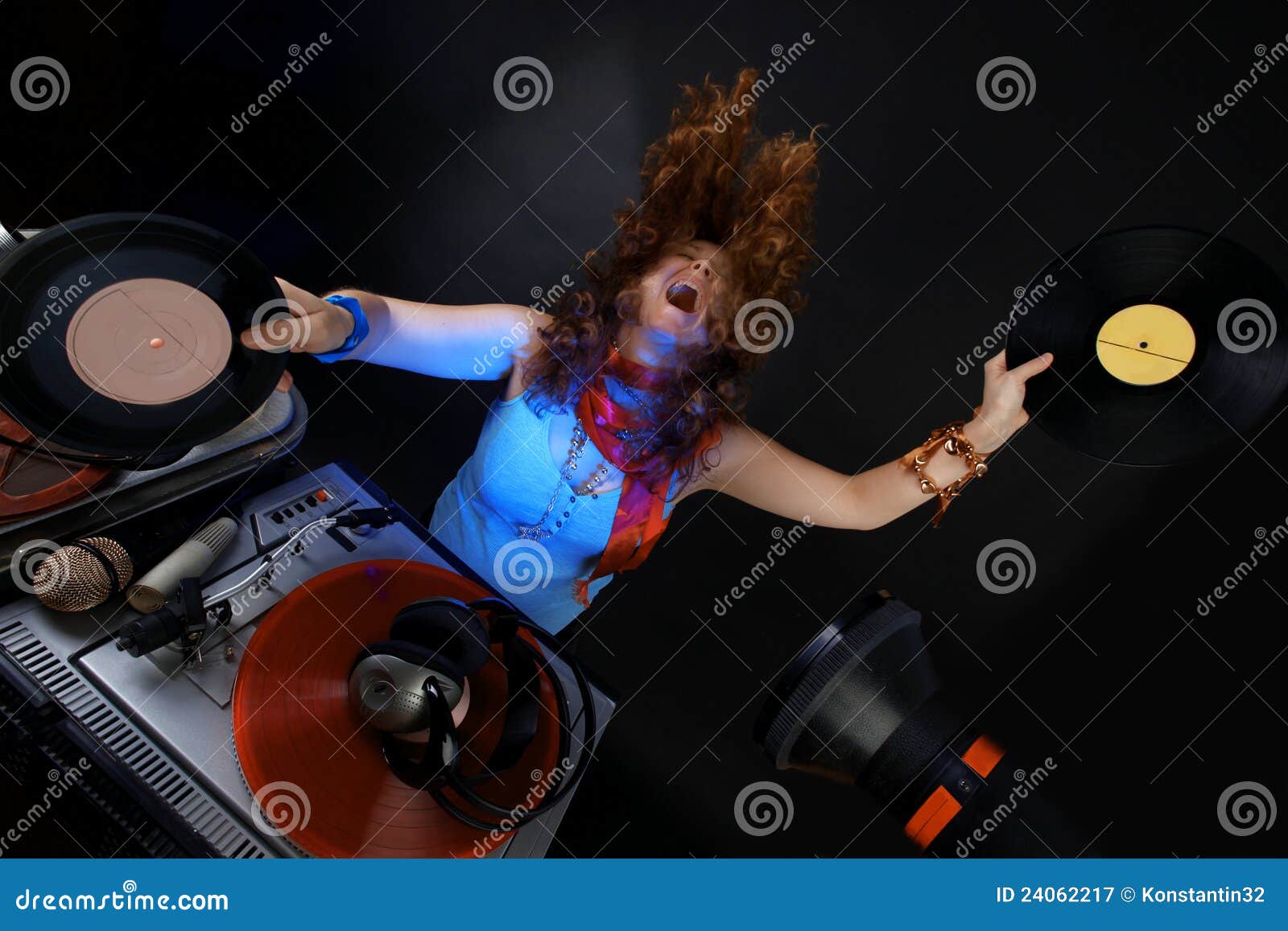 Cool DJ stock image. Image of crazy, bass, european, decorative - 24062217