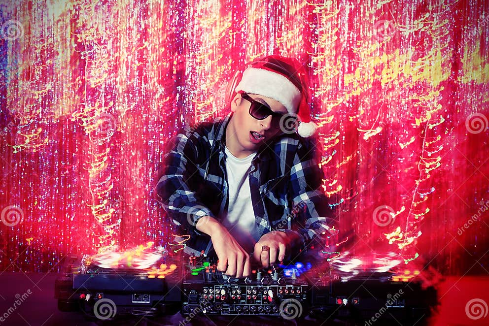 Cool dj man stock image. Image of disc, nightclub, person - 28344587