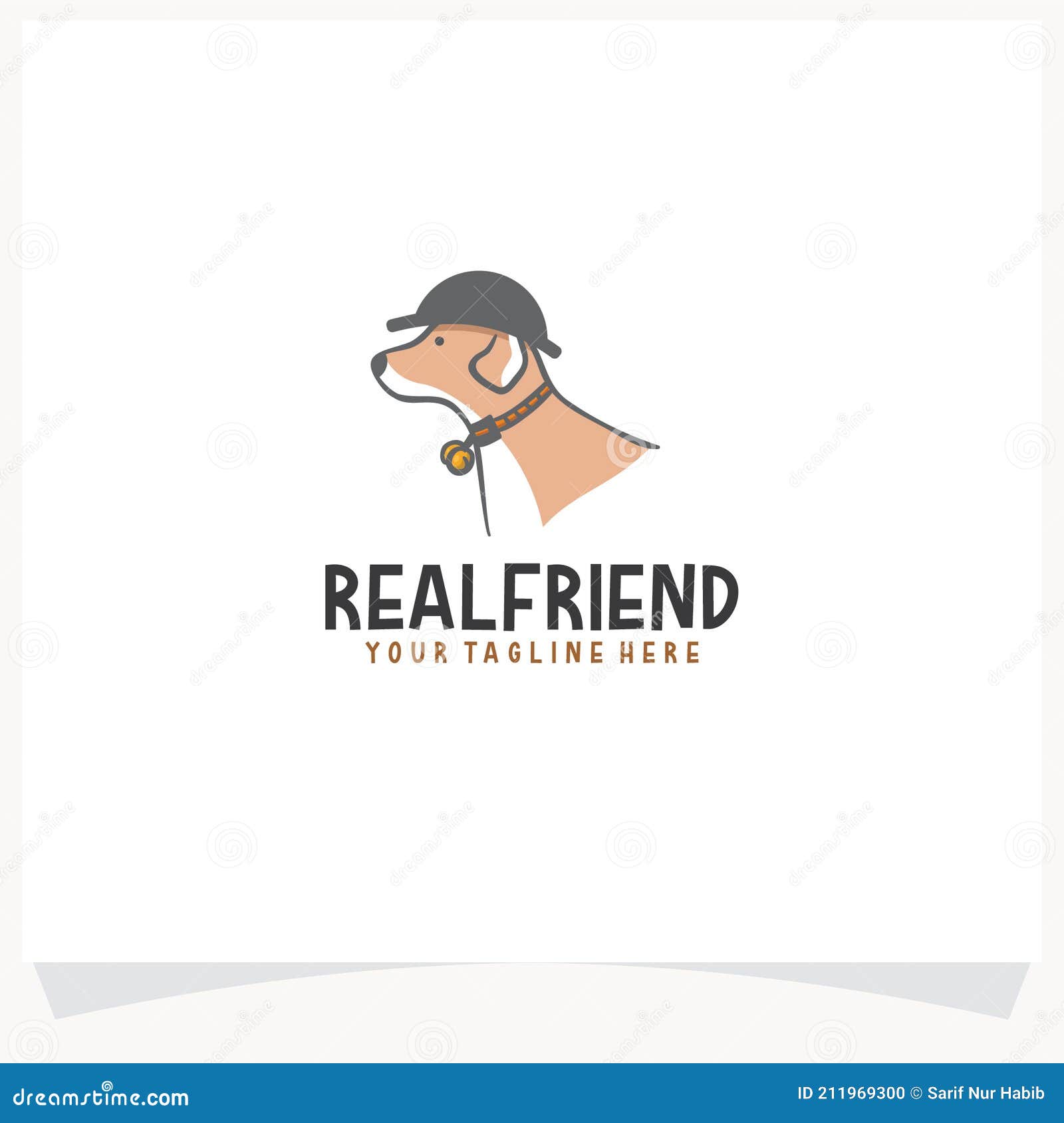 Cool Dog Logo Design Template Stock Illustration - Illustration of care ...