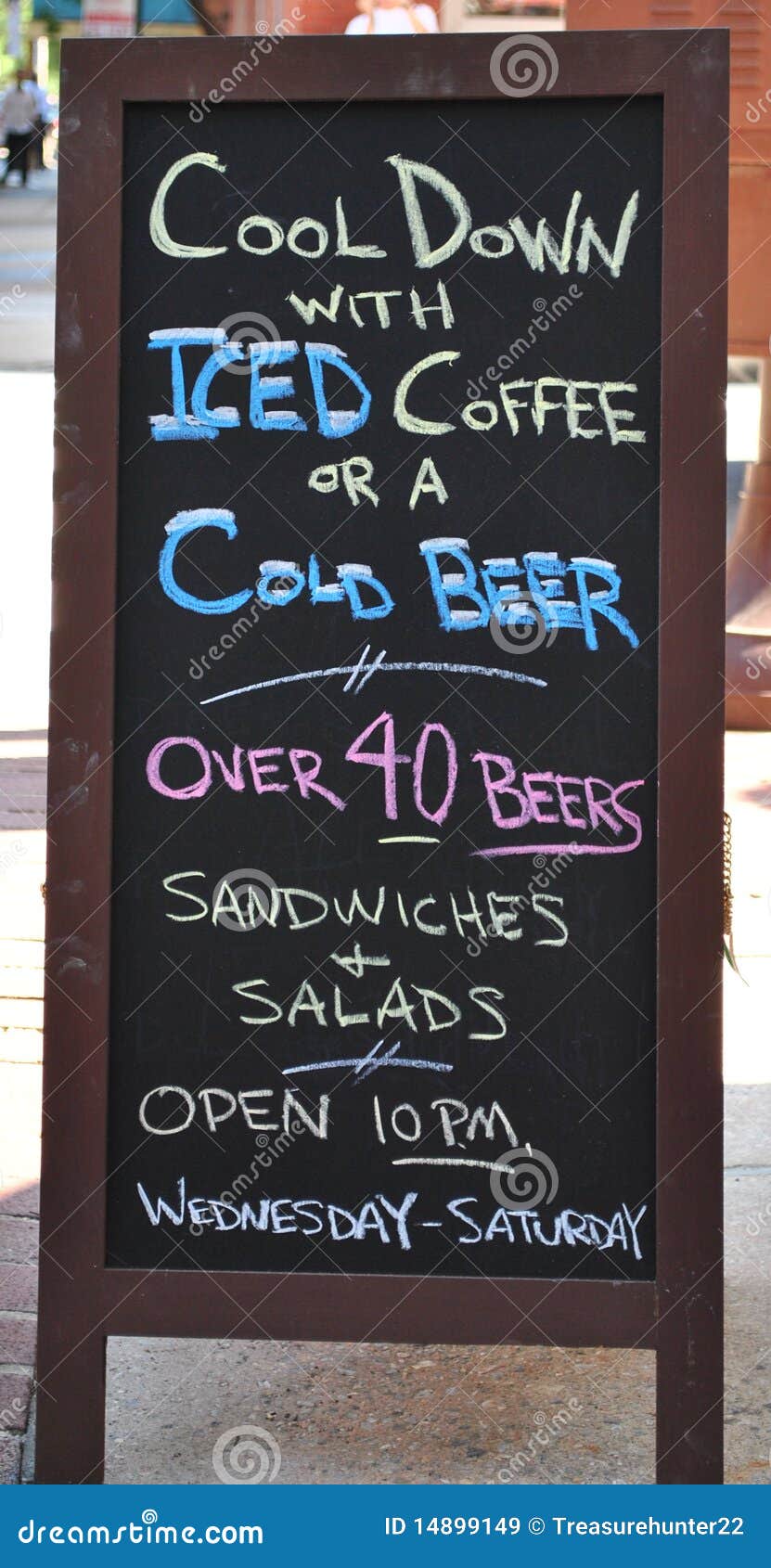 Cool down sign stock image. Image of city, coffee, outside - 14899149