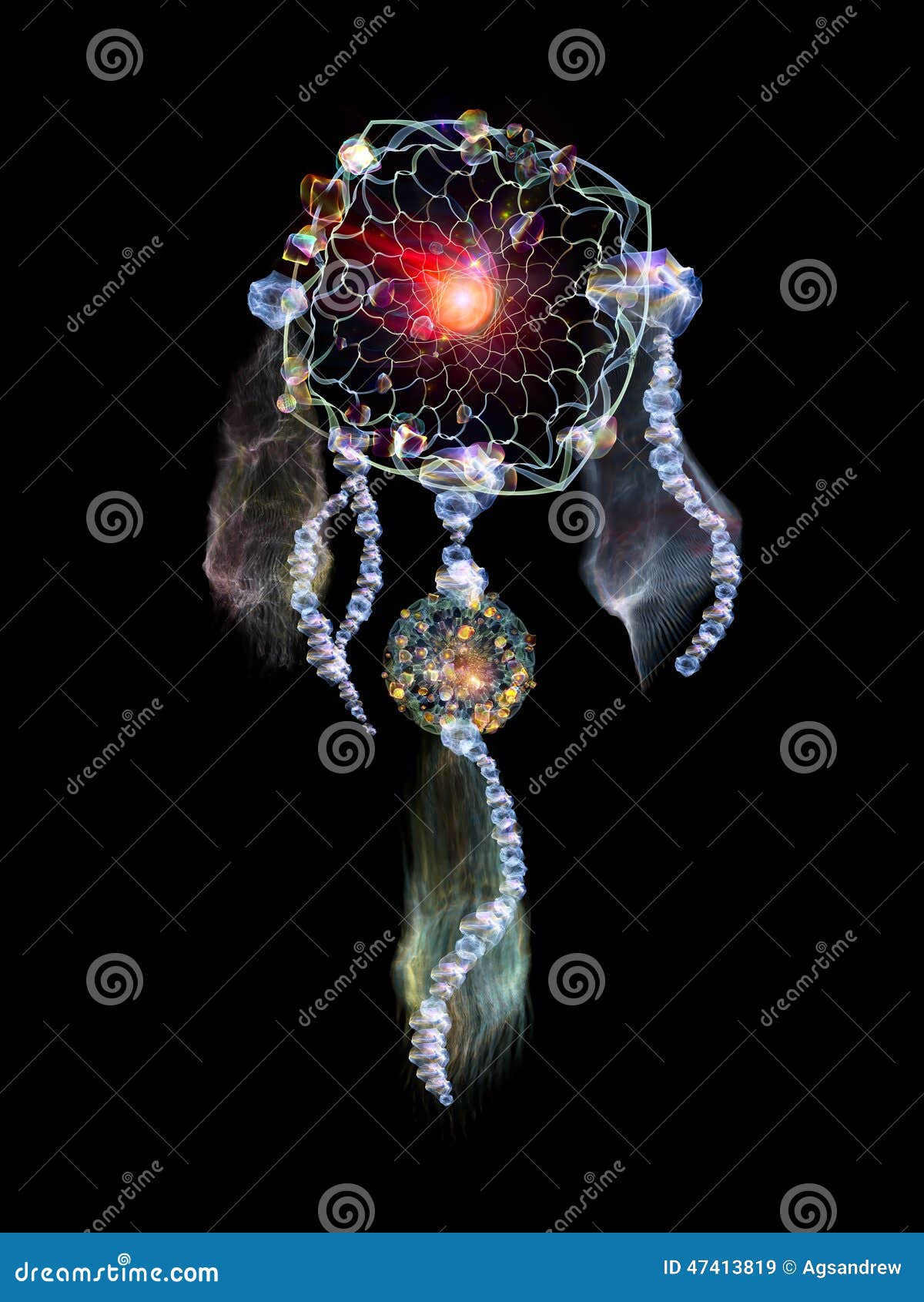 Cool Dream Catcher stock illustration. Illustration of enchantment ...