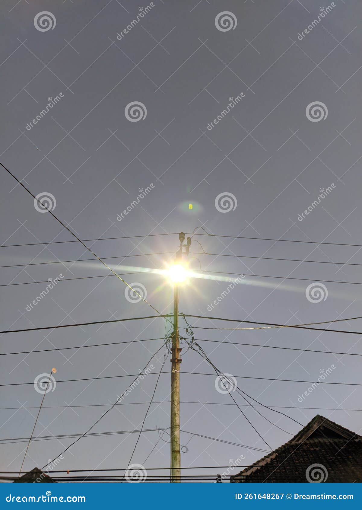 Cool Electric Poles in the Morning Stock Image - Image of vehicle, wind ...