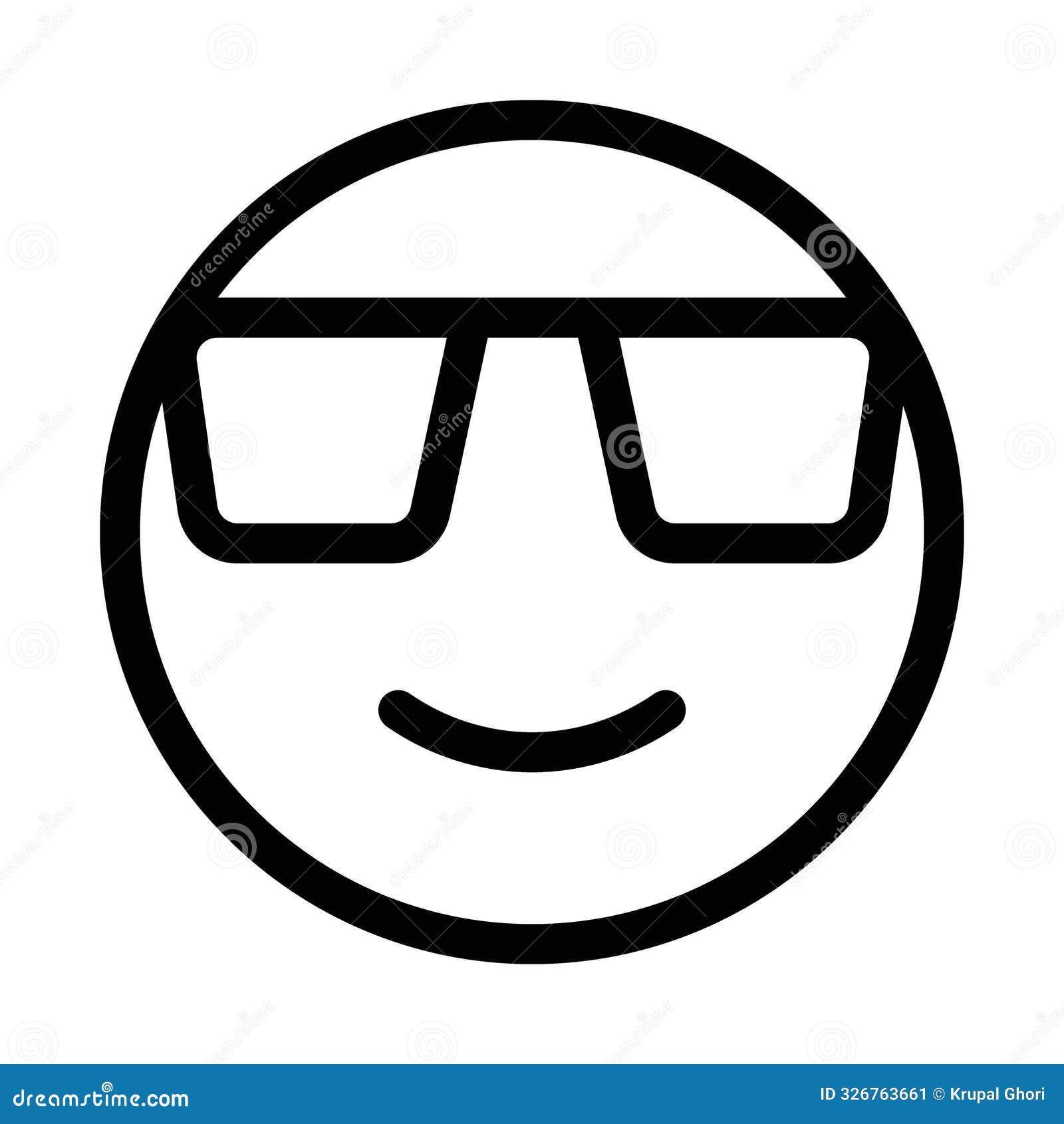 Cool Emoji Icon Design in Filled and Outlined Style Stock Vector ...