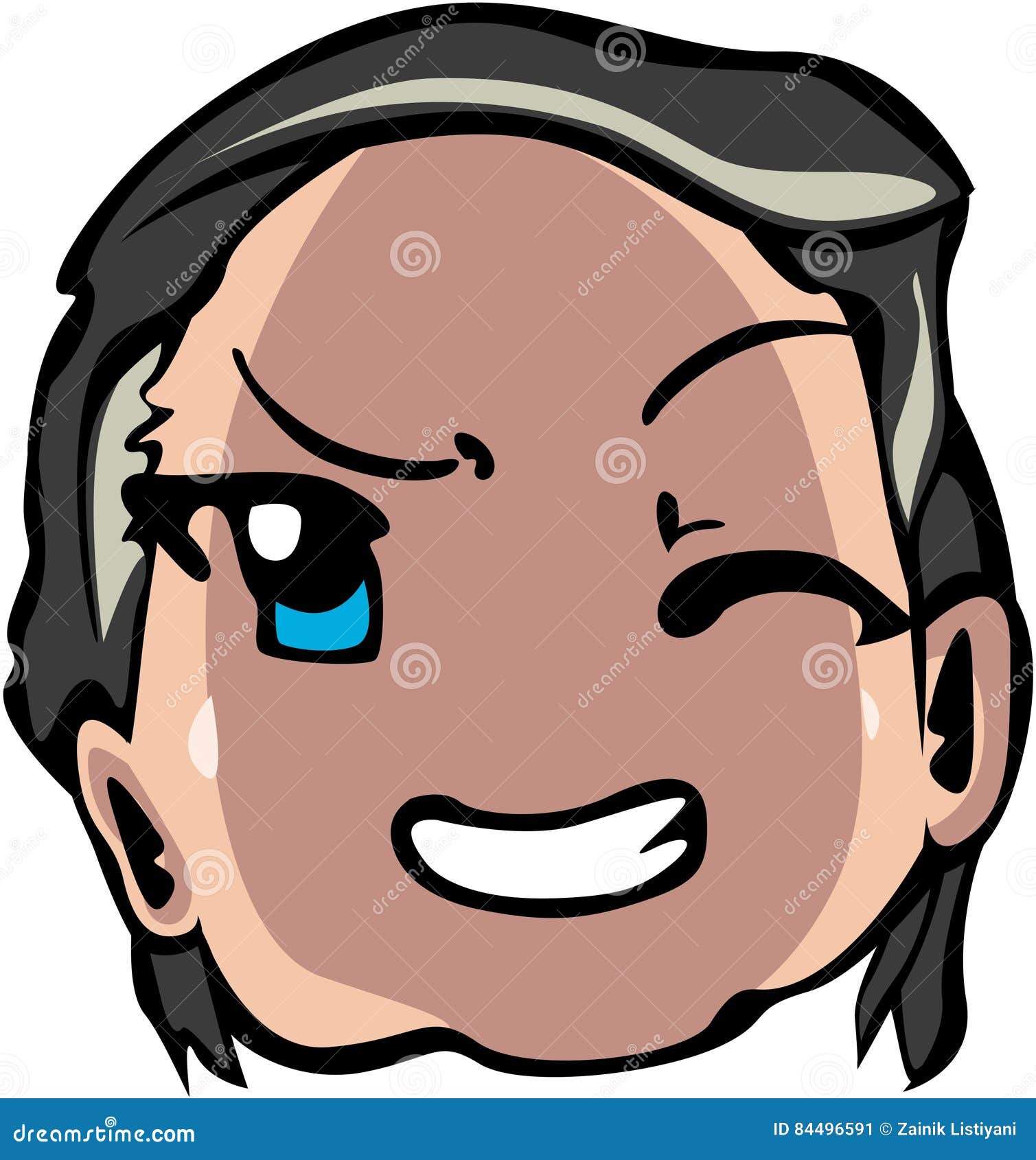 Cool emoticon style stock illustration. Illustration of icon - 84496591