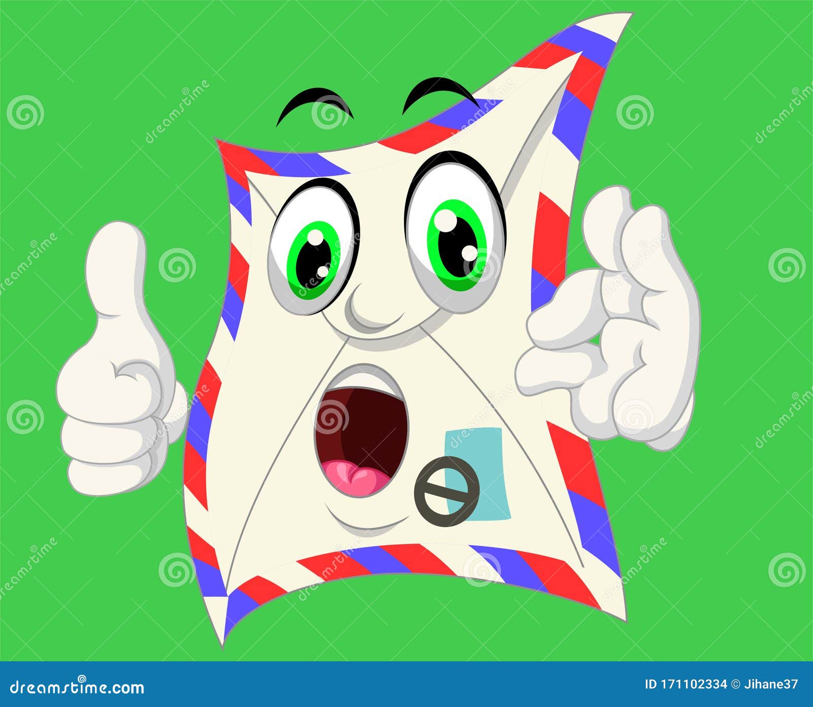 Cool Envelope Sheet Cartoon Stock Illustration - Illustration of kind ...