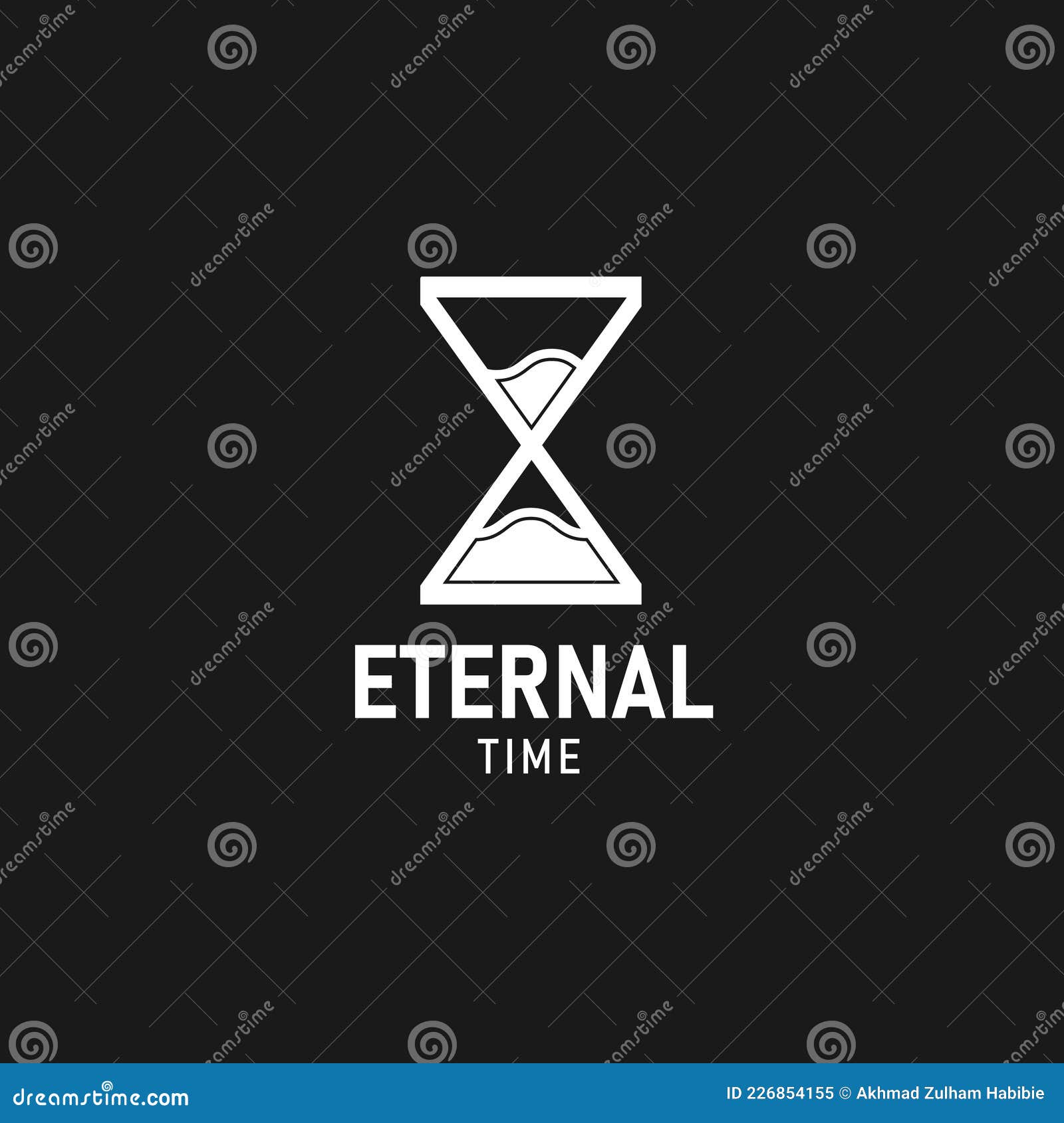Cool Eternal Logo Vector Design Stock Vector - Illustration of watch ...