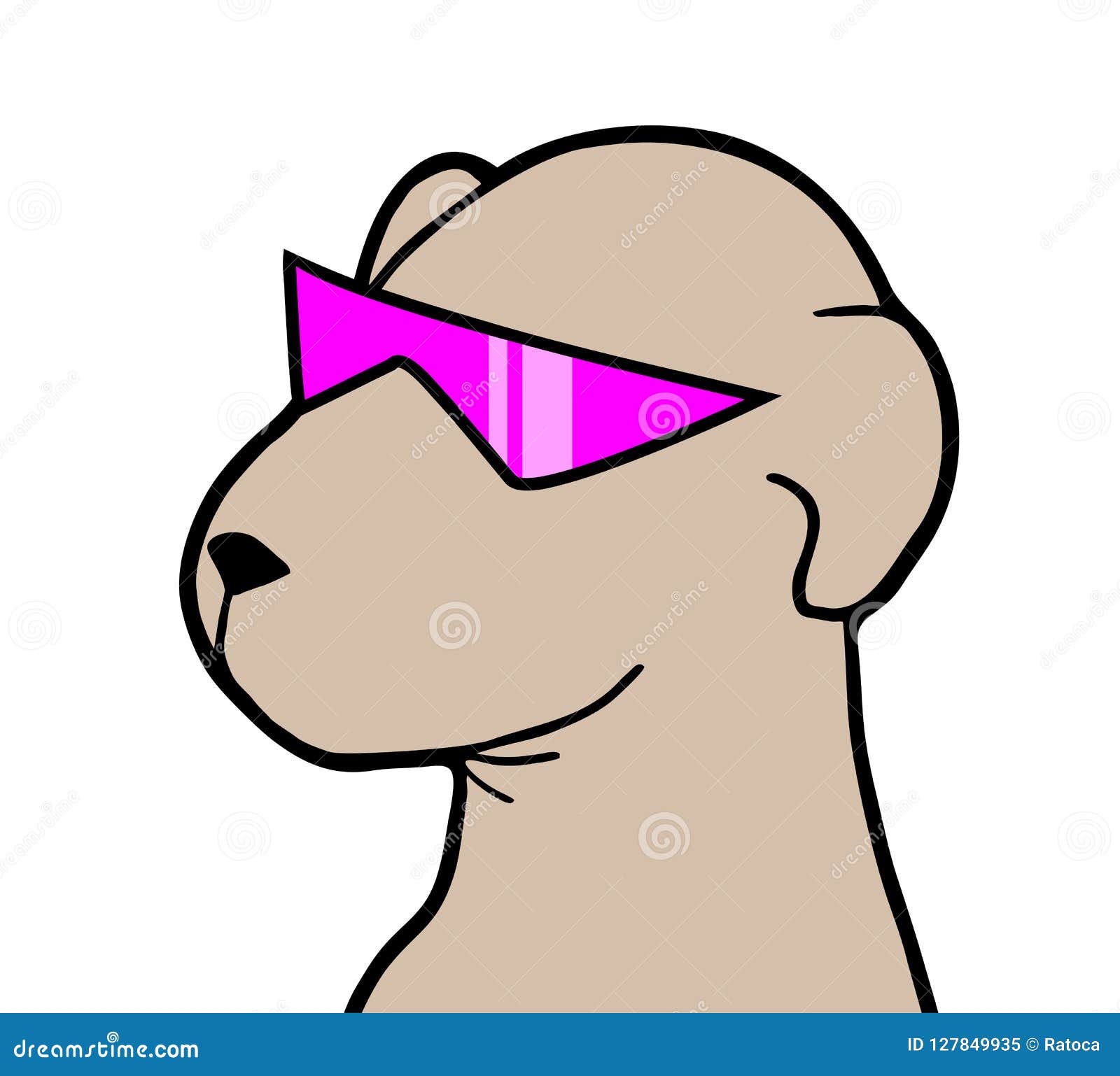 Cool face illustration stock vector. Illustration of vector - 127849935