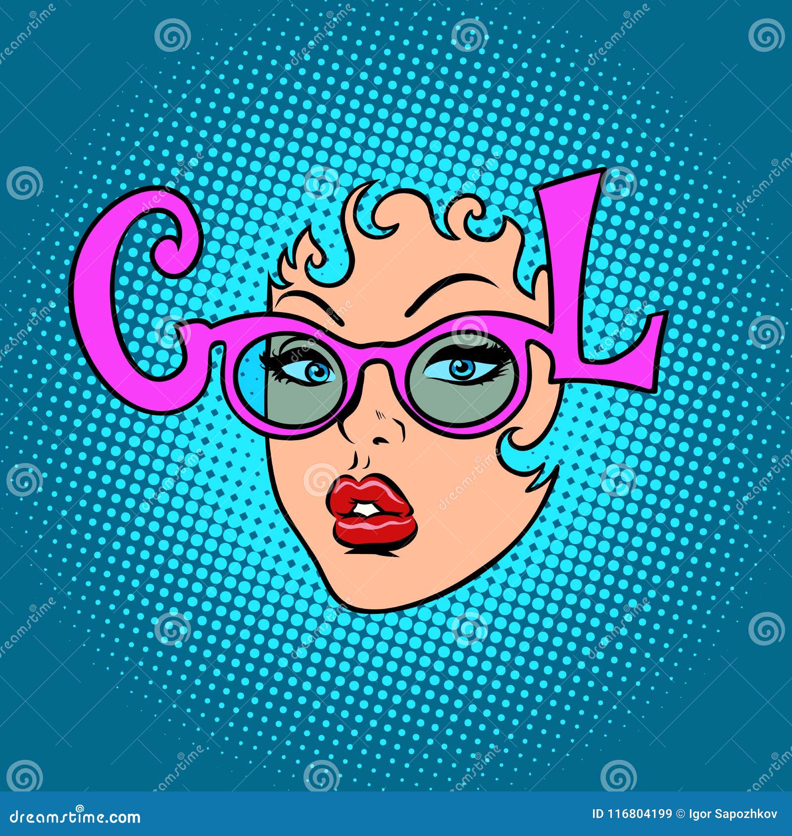 Cool Fashion Women Glasses Stock Vector Illustration Of Fashion