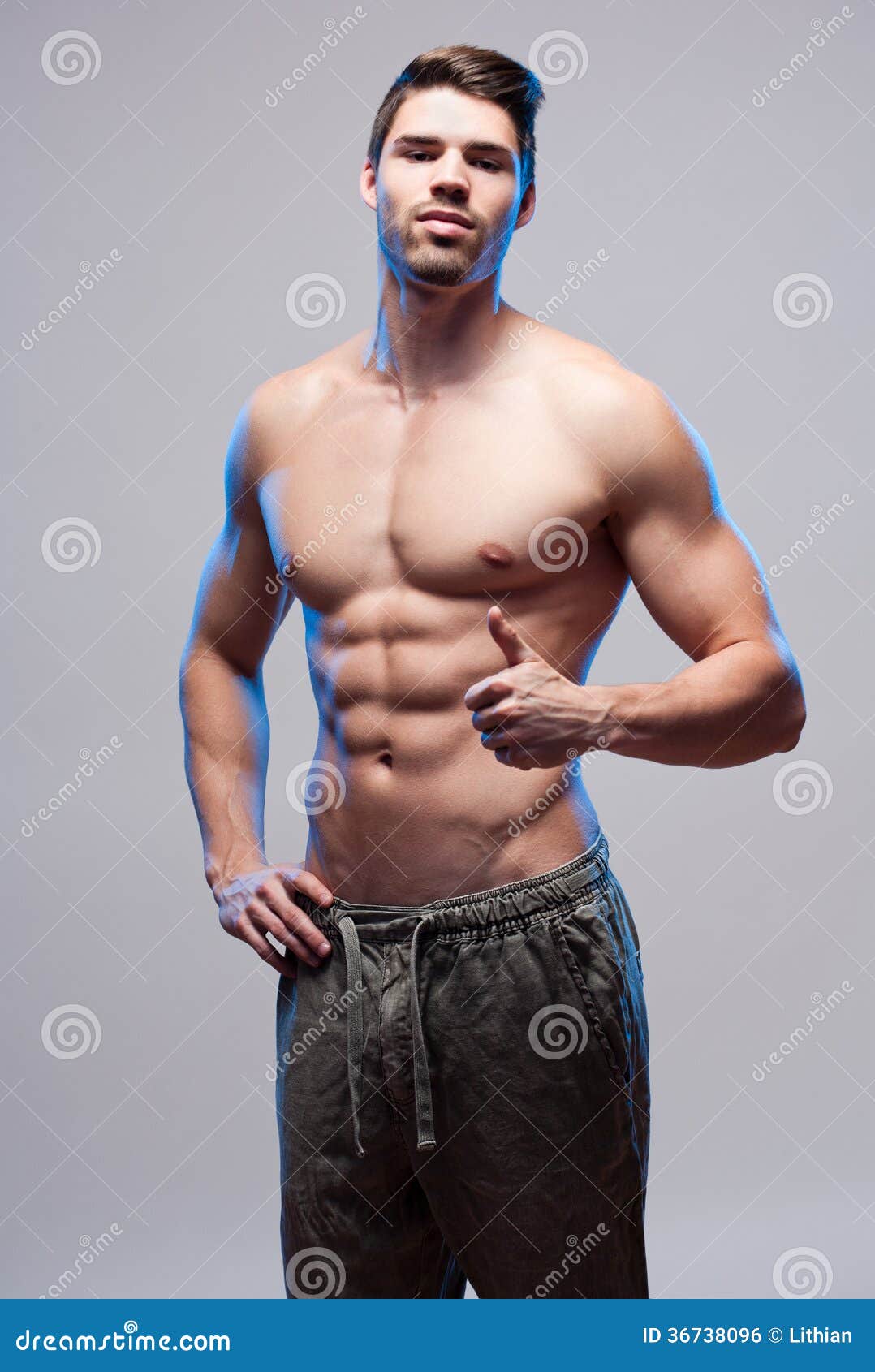 Cool and fit. stock photo. Image of confident, muscular - 36738096