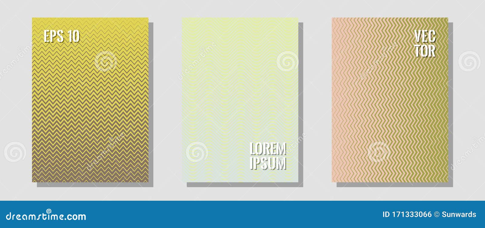 Cool Flyers Set, Vector Halftone Poster Backgrounds. Stock Vector ...