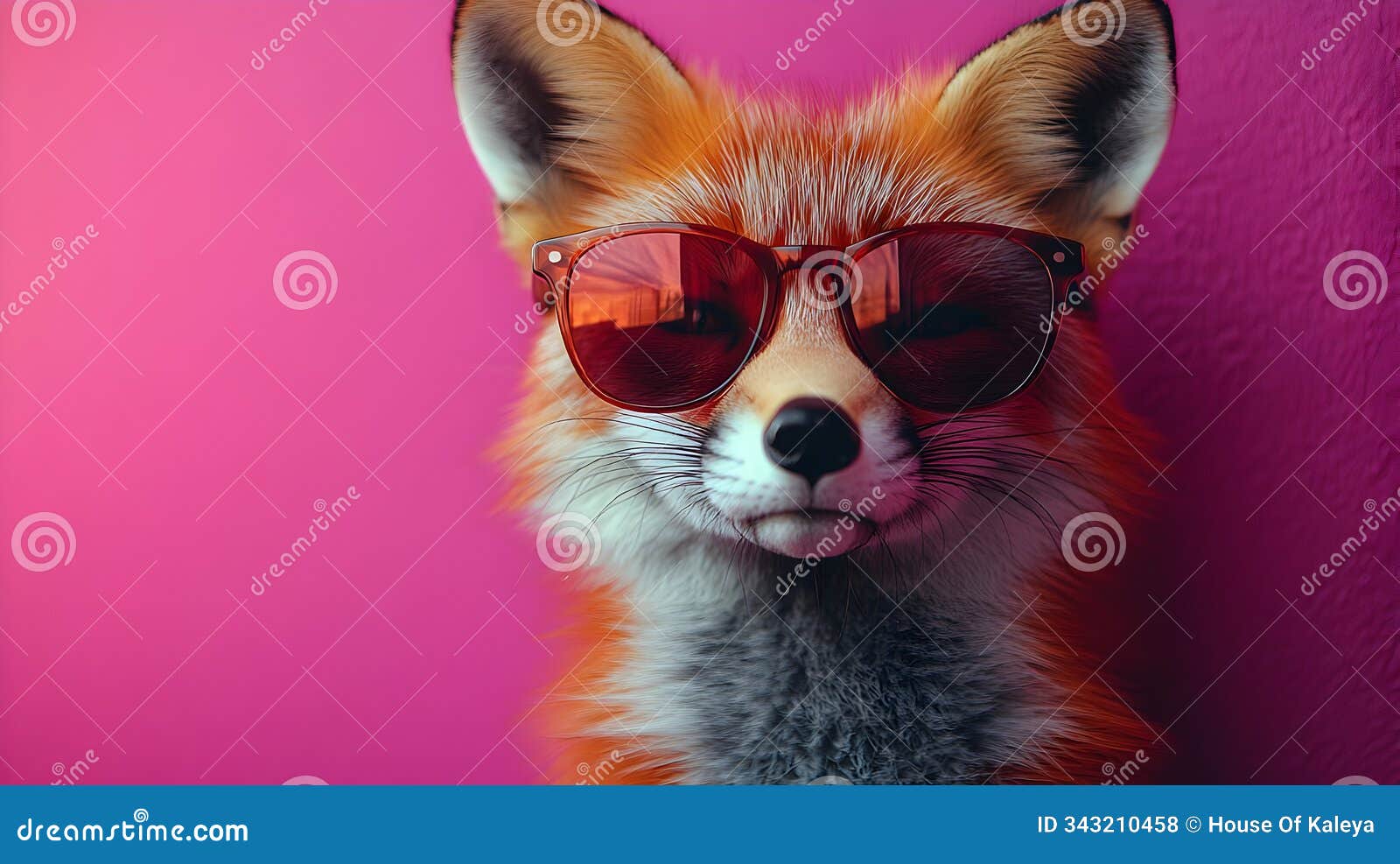 Cool Fox with Sunglasses Illustration Stock Illustration - Illustration ...