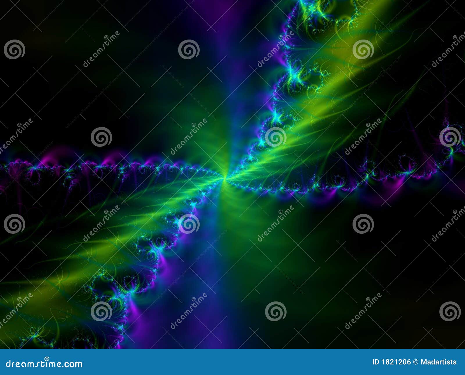 Cool Fractals Space Light Rays Stock Photo - Image of color, curl: 1821206