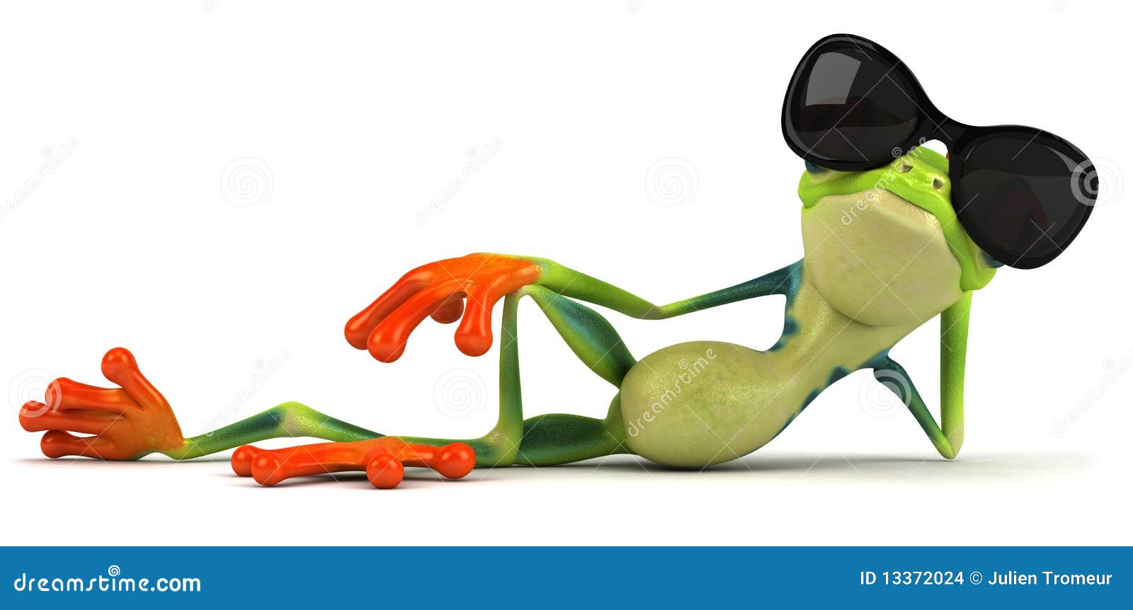 Cool frog stock illustration. Illustration of animal - 13372024