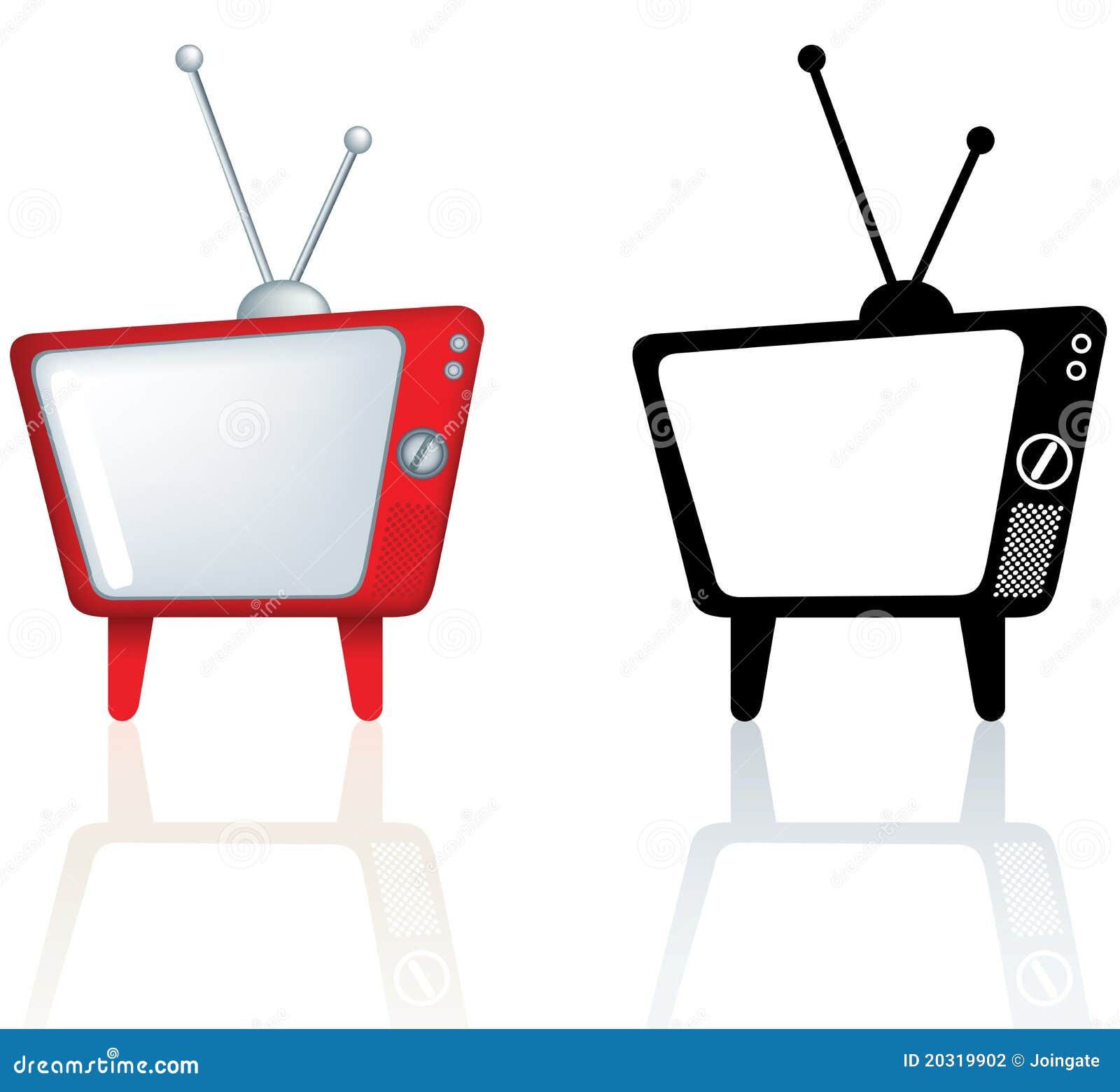 Cool Funky Design for a Retro Vintage Style Tv Stock Illustration ...