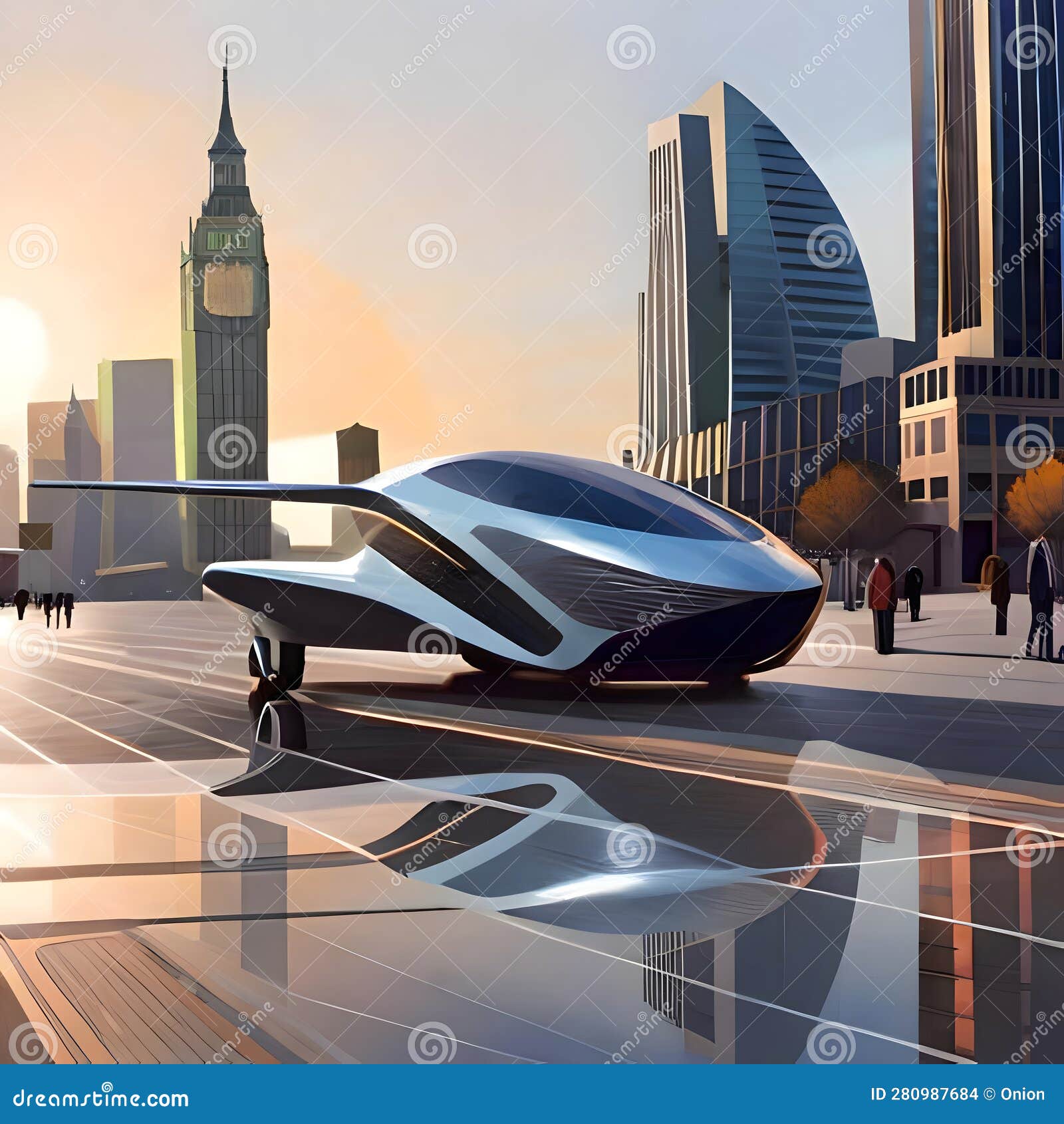Cool Futuristic Plane - Ai Generated Image Stock Illustration ...