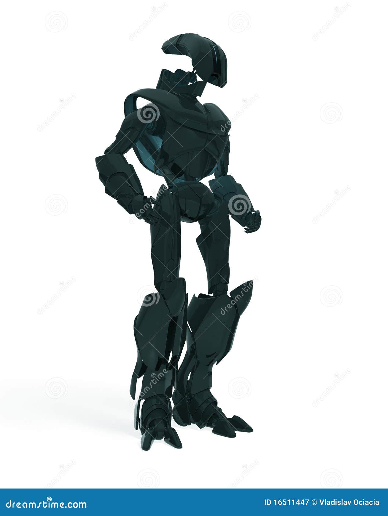 Futuristic Robot, Technology Background With White Realistic Robot Ai ...