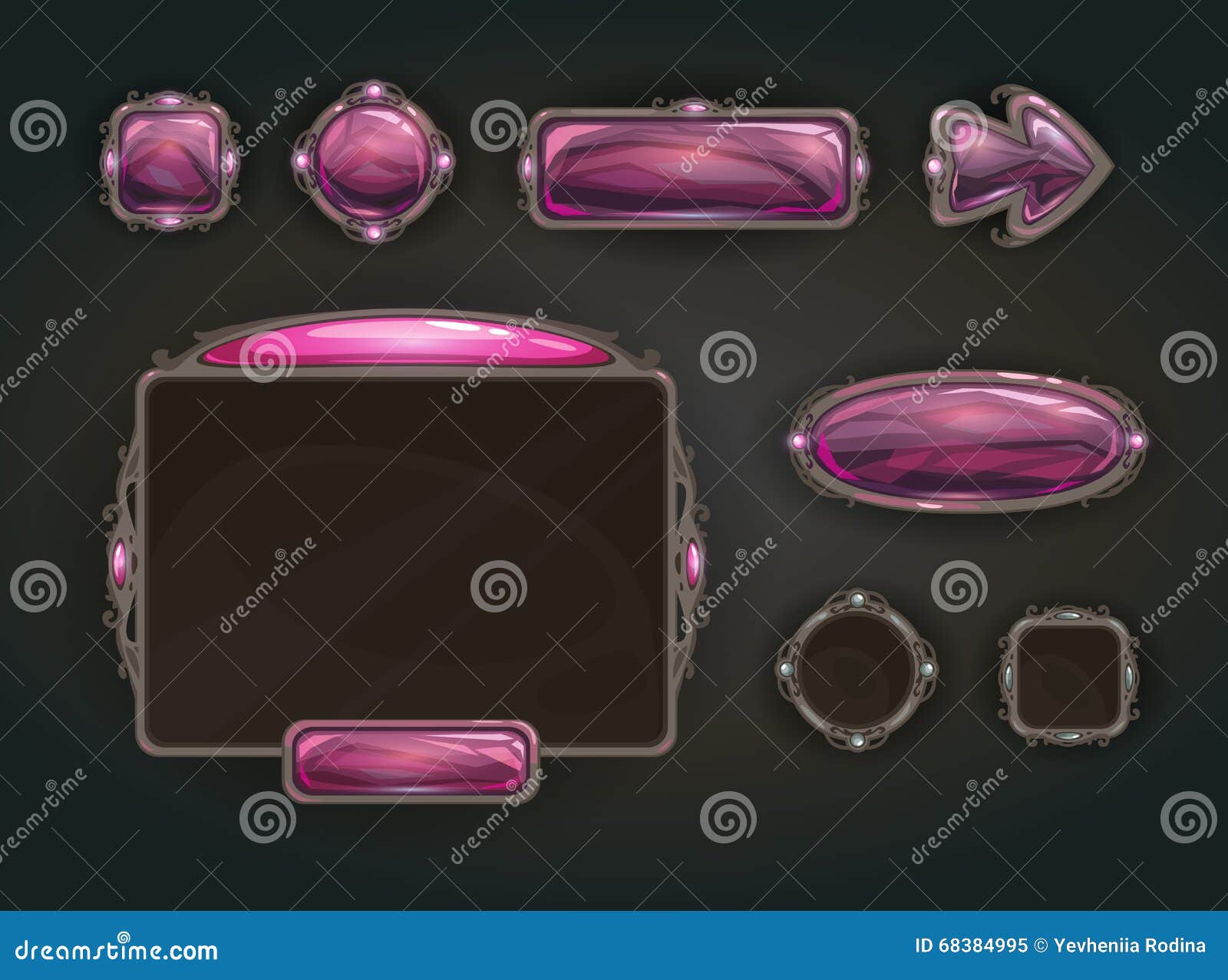 Cool Game User Interface Vector Assets | CartoonDealer.com #67472245
