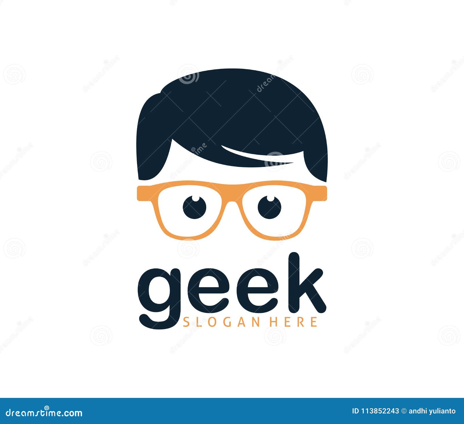 Cool Geek Guy Nerd Logo Design Template. Geek Or Nerd Logo Vector ... Cool Geek Guy Nerd Logo Design Template. Geek Or Nerd Logo Vector ...
