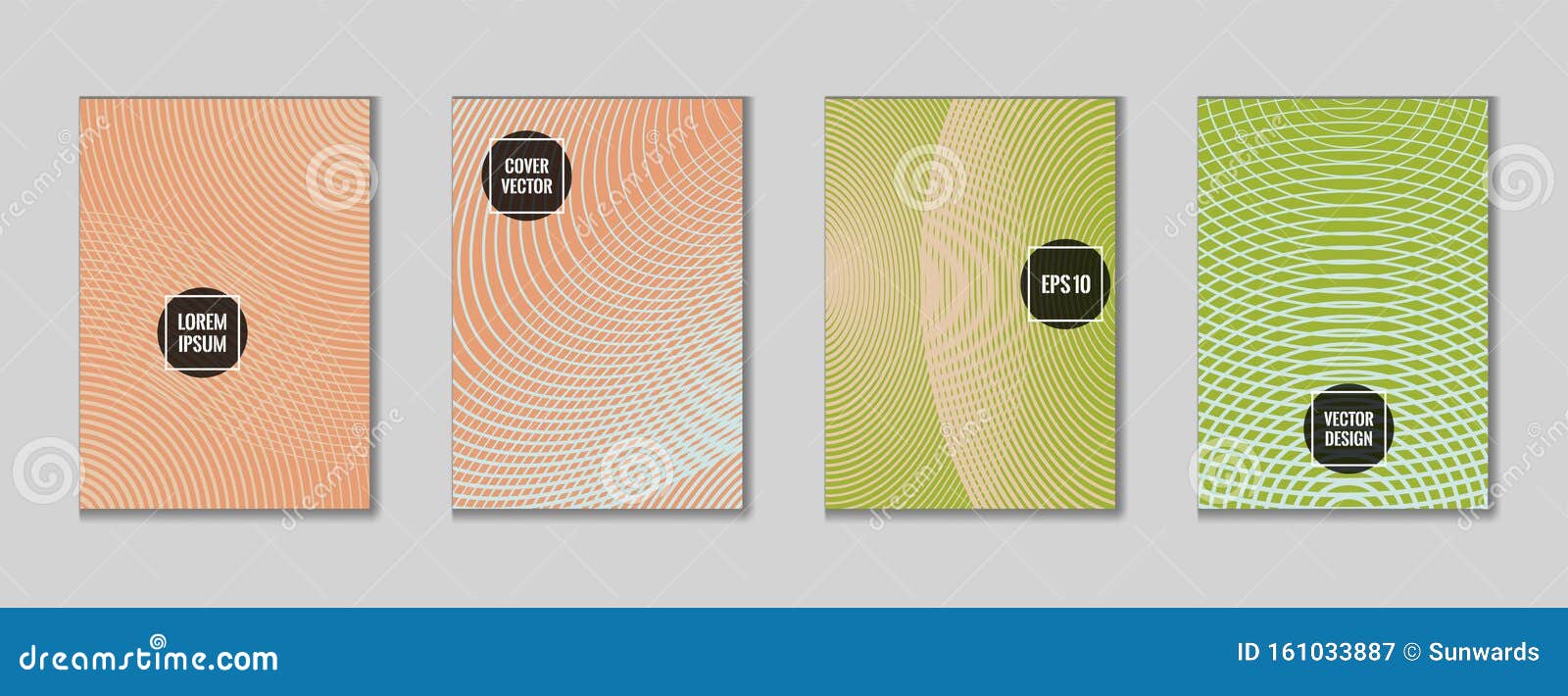 Cool Geometric Design Title Page Vector. Stock Vector - Illustration of ...