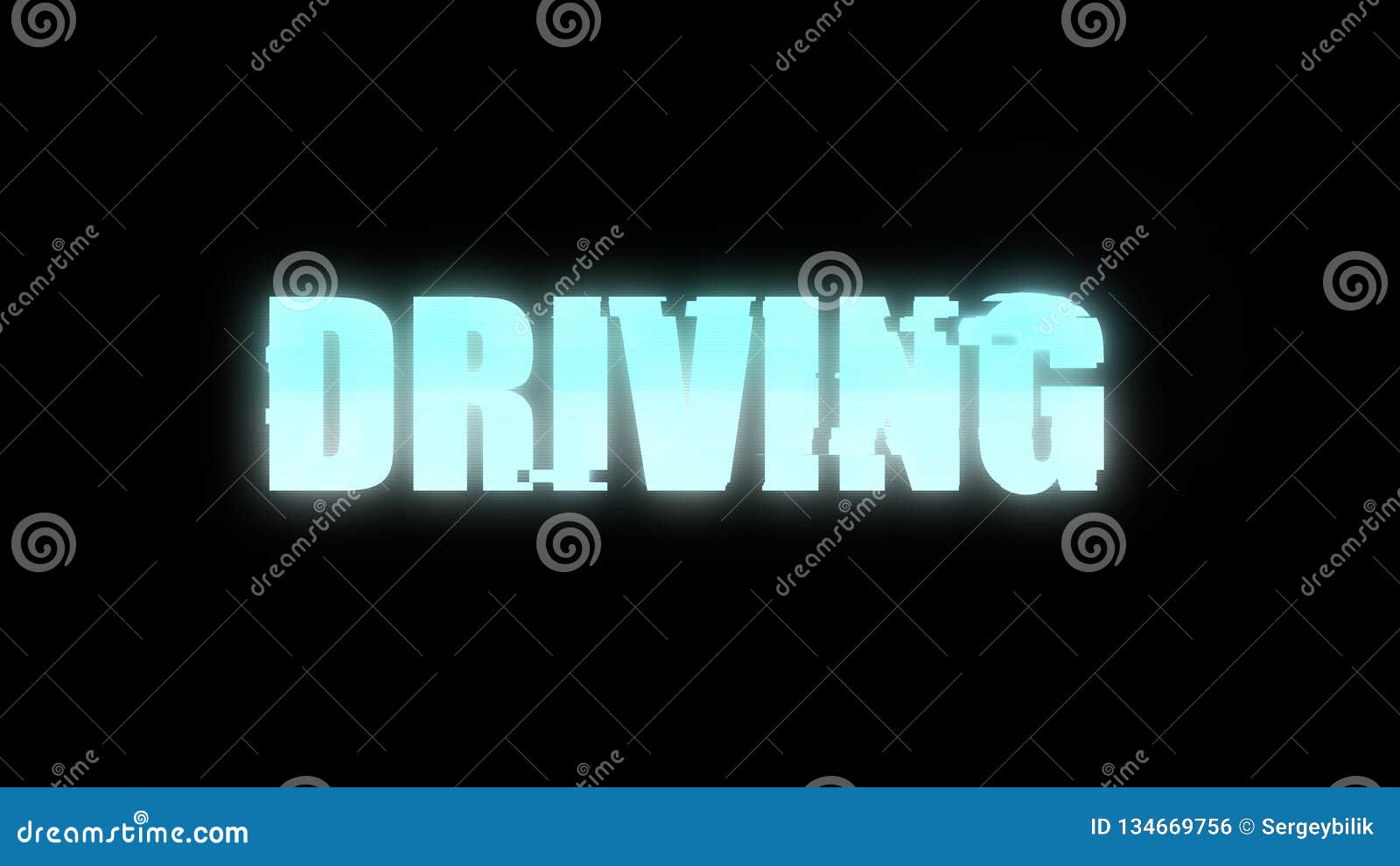 Cool Glitch DRIVING Text Animation Background Logo Seamless Loop New ...