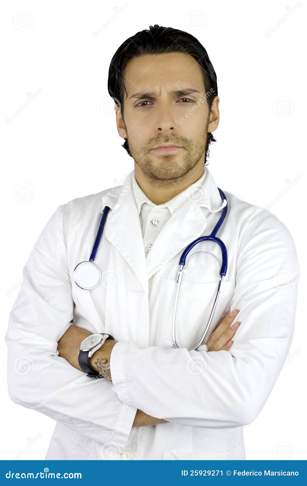 Cool Good Looking Serious Doctor Stock Image - Image of people, care ...