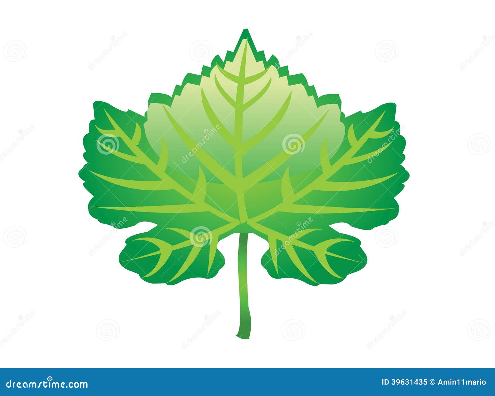 Cool green leaf stock illustration. Illustration of concept - 39631435