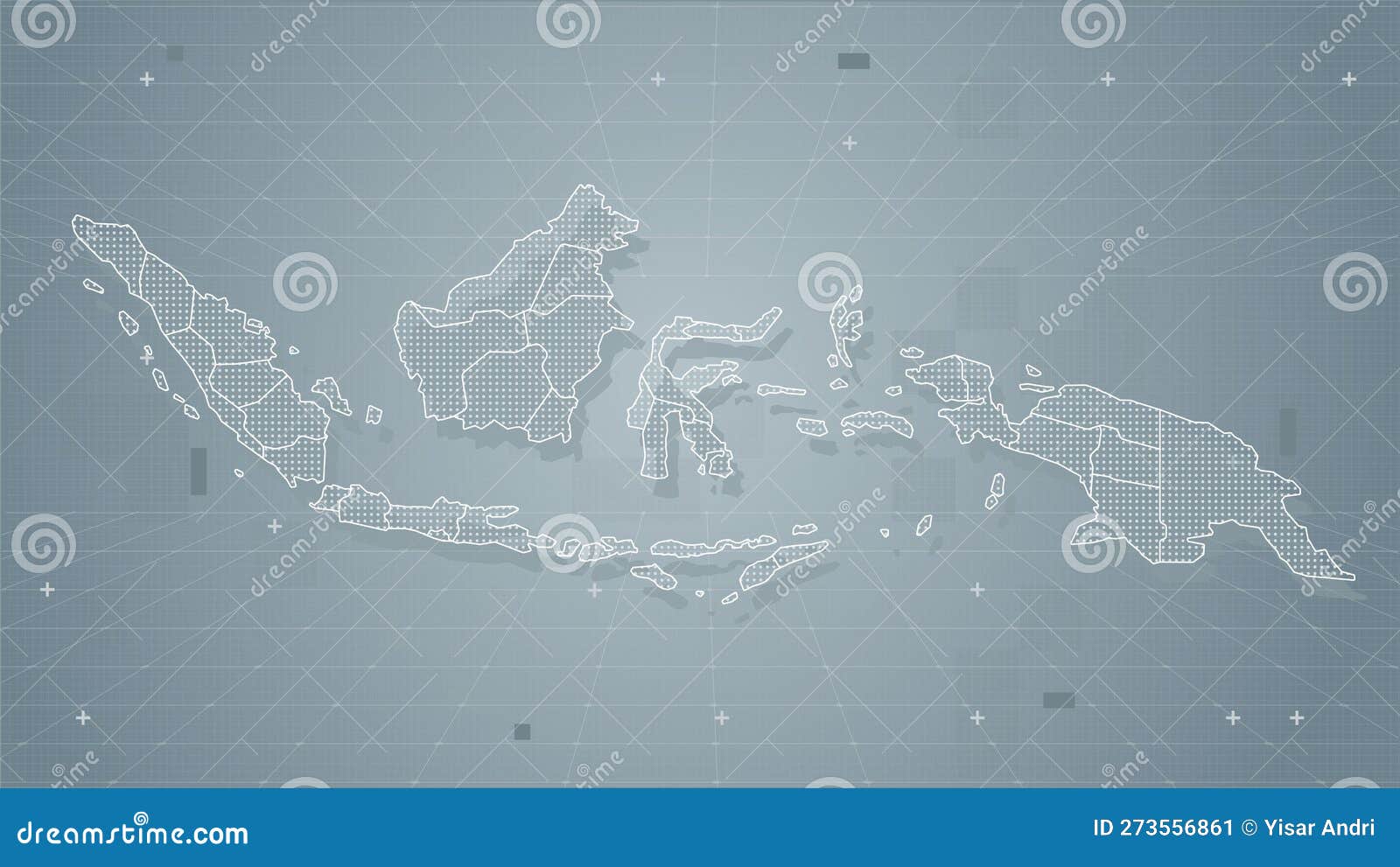 Cool Grey Abstrak Technologi Vector Tech Stylized Modern Indonesia Map ...