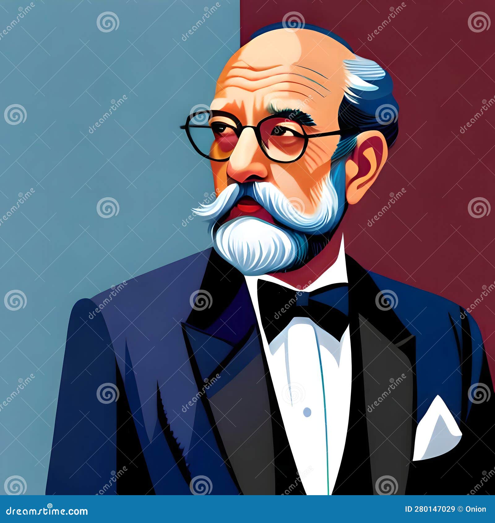 Cool Guy Graphic Illustration - Ai Generated Image Stock Illustration ...