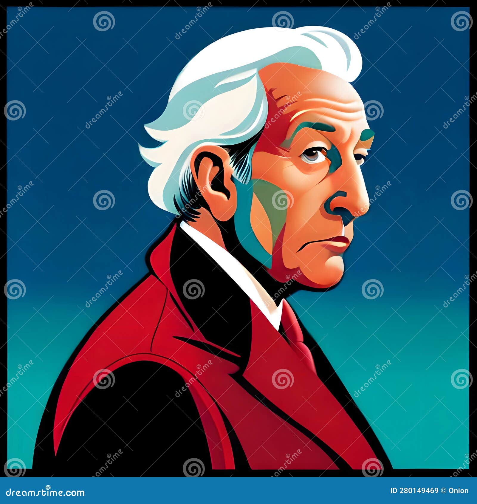 Cool Guy Graphic Illustration - Ai Generated Image Stock Illustration ...