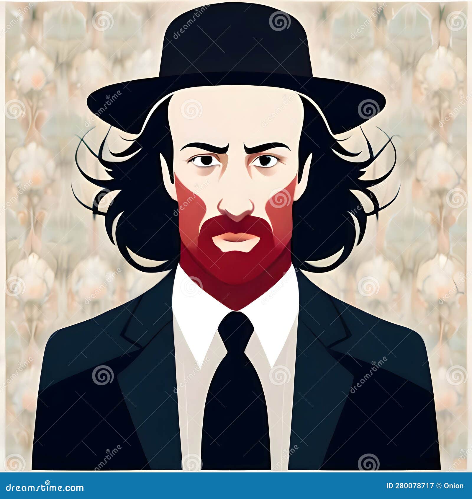 Cool Guy Graphic Illustration - Ai Generated Image Stock Illustration ...