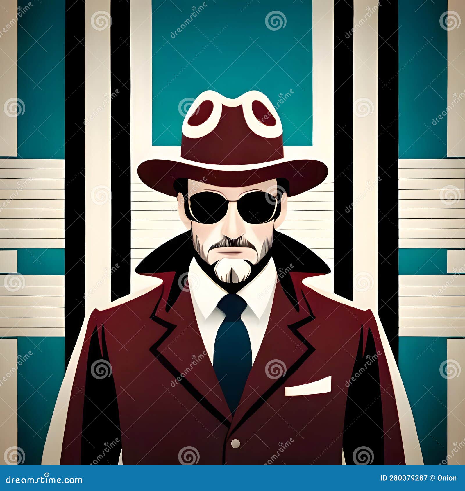 Cool Guy Illustration - Ai Generated Image Stock Illustration ...