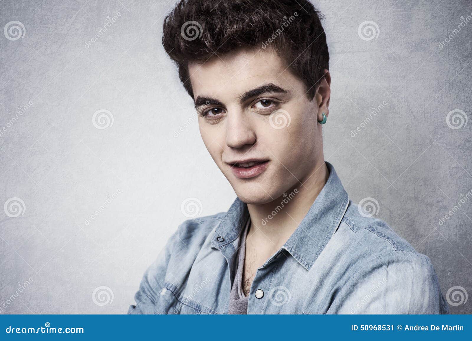 Cool Guy Loooking at Camera Stock Image - Image of individuality ...