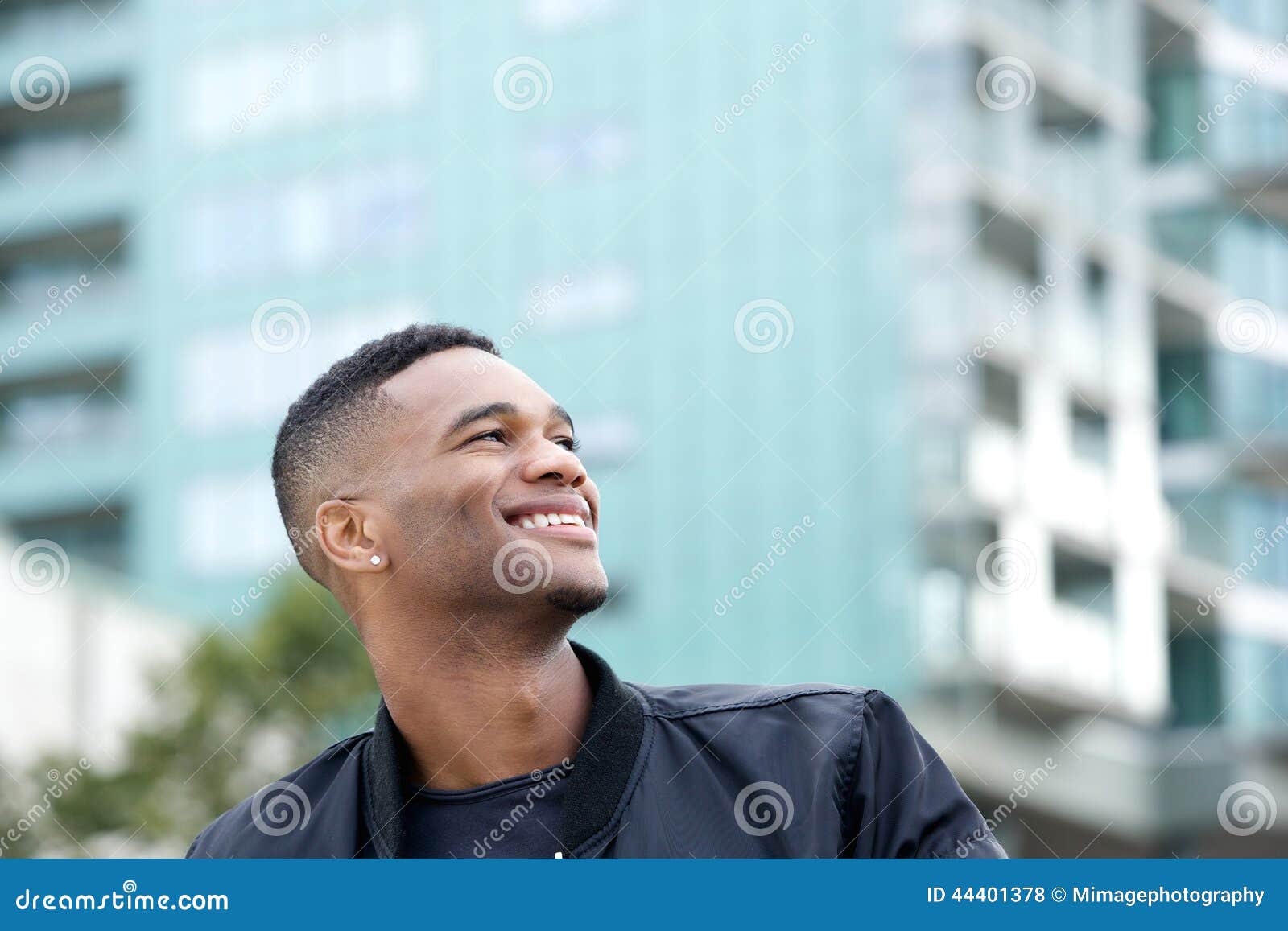Cool guy smiling outdoors stock photo. Image of happiness - 44401378