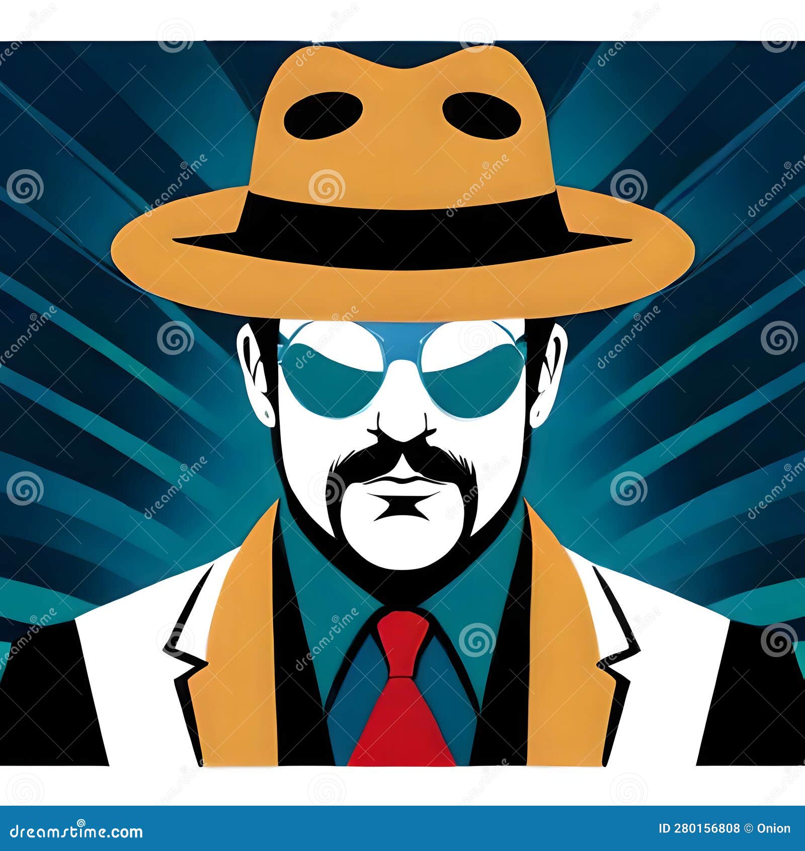 Cool Guy Illustration - Ai Generated Image Stock Illustration ...