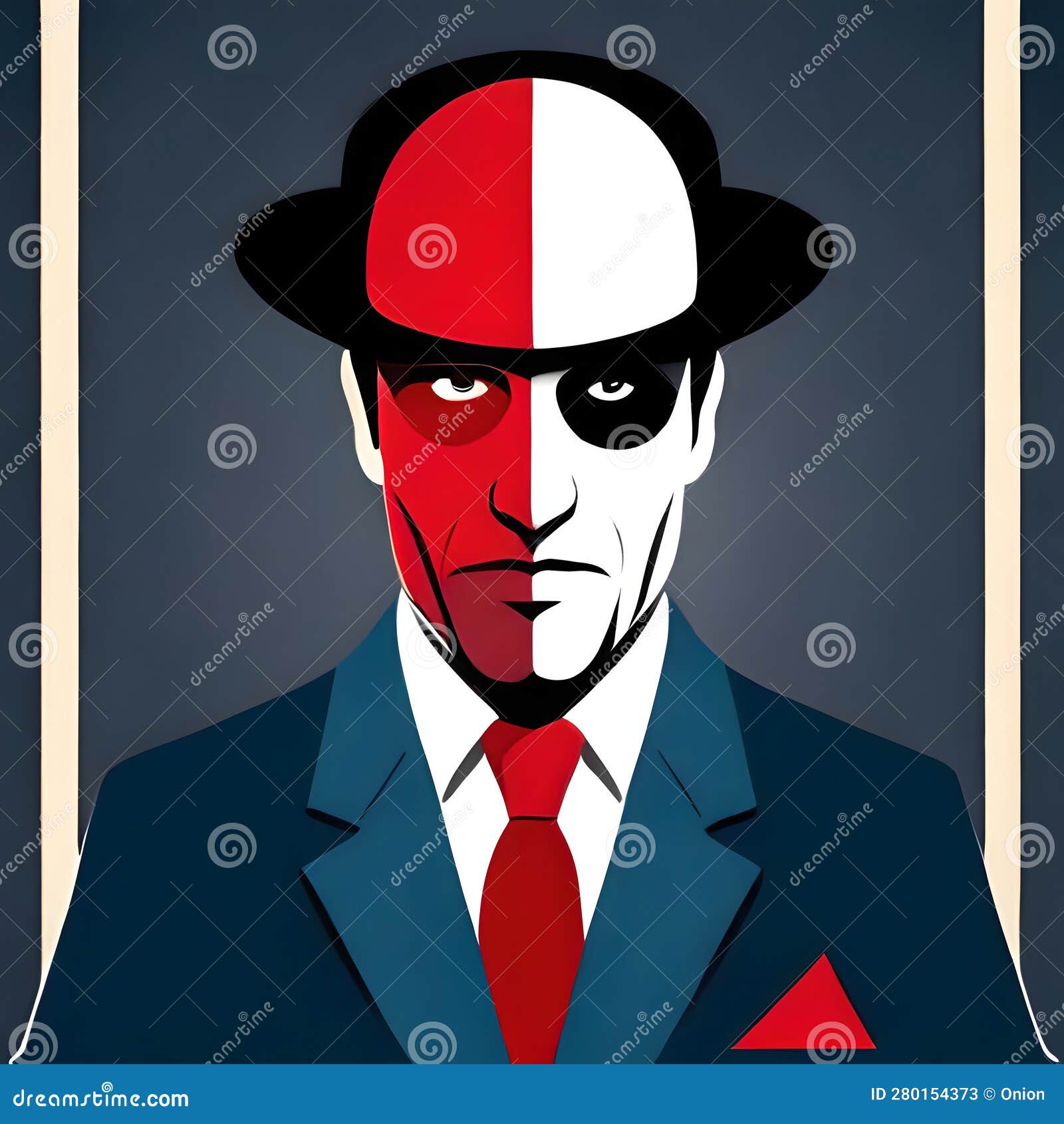 Cool Guy Illustration - Ai Generated Image Stock Illustration ...