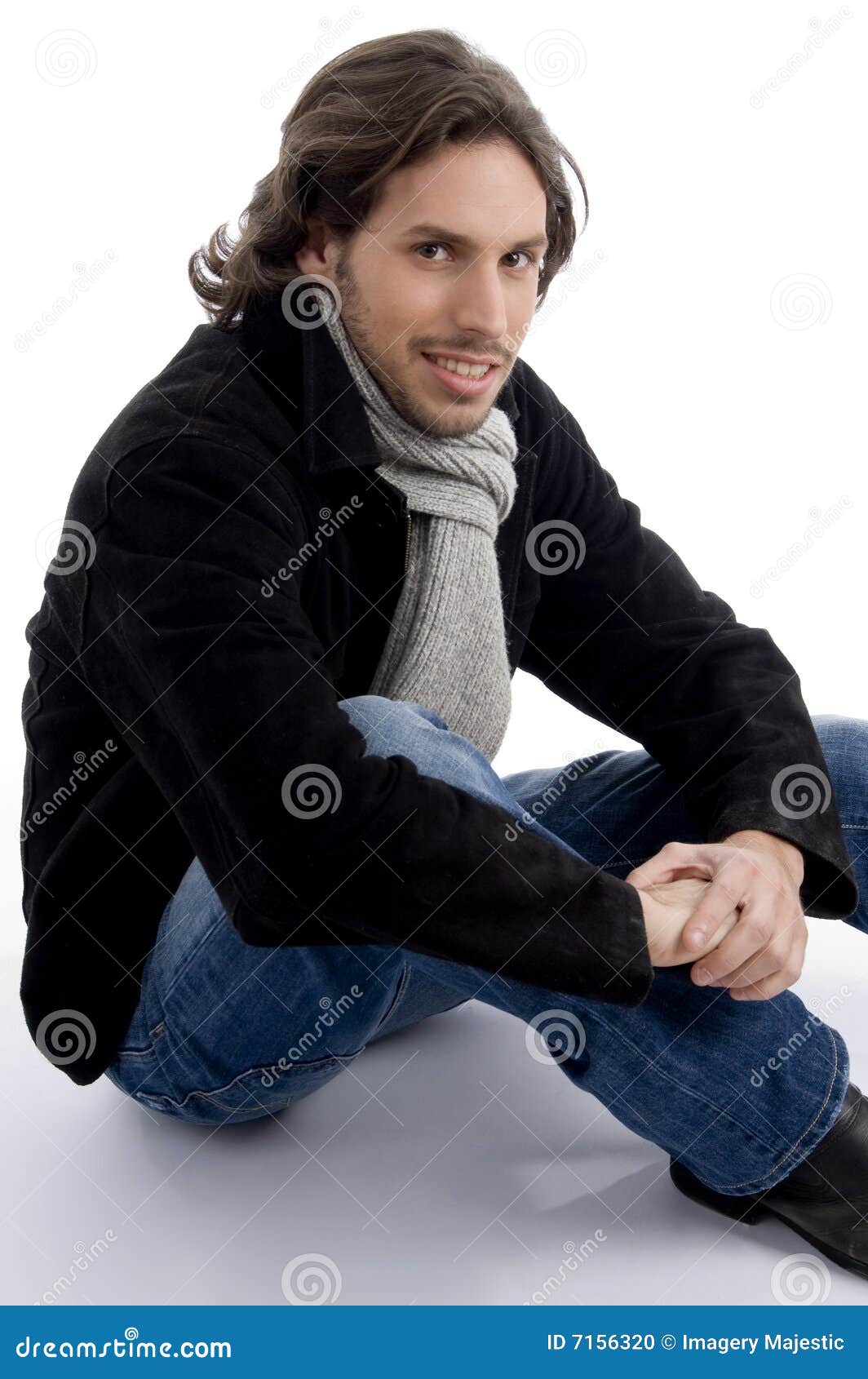 Cool Guy Wearing Winter Clothes Stock Photo - Image of studio ...