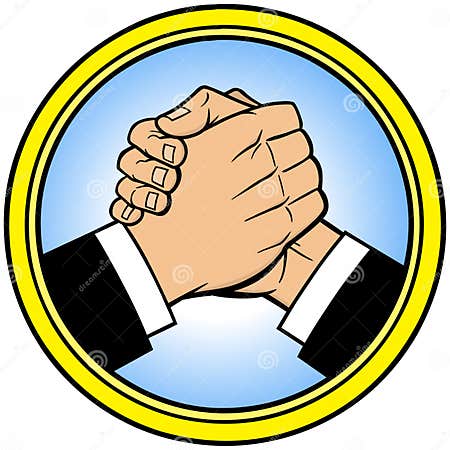 Cool Handshake Icon stock vector. Illustration of businessman - 53833687