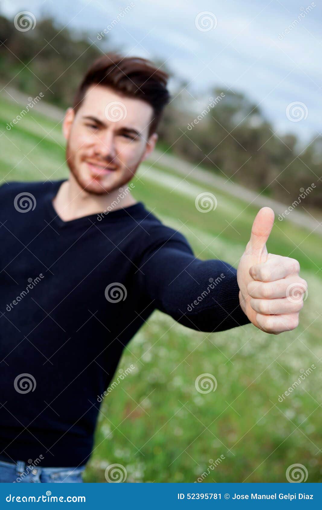 Cool Handsome Guy with Beard Saying Ok Stock Image - Image of masculine ...